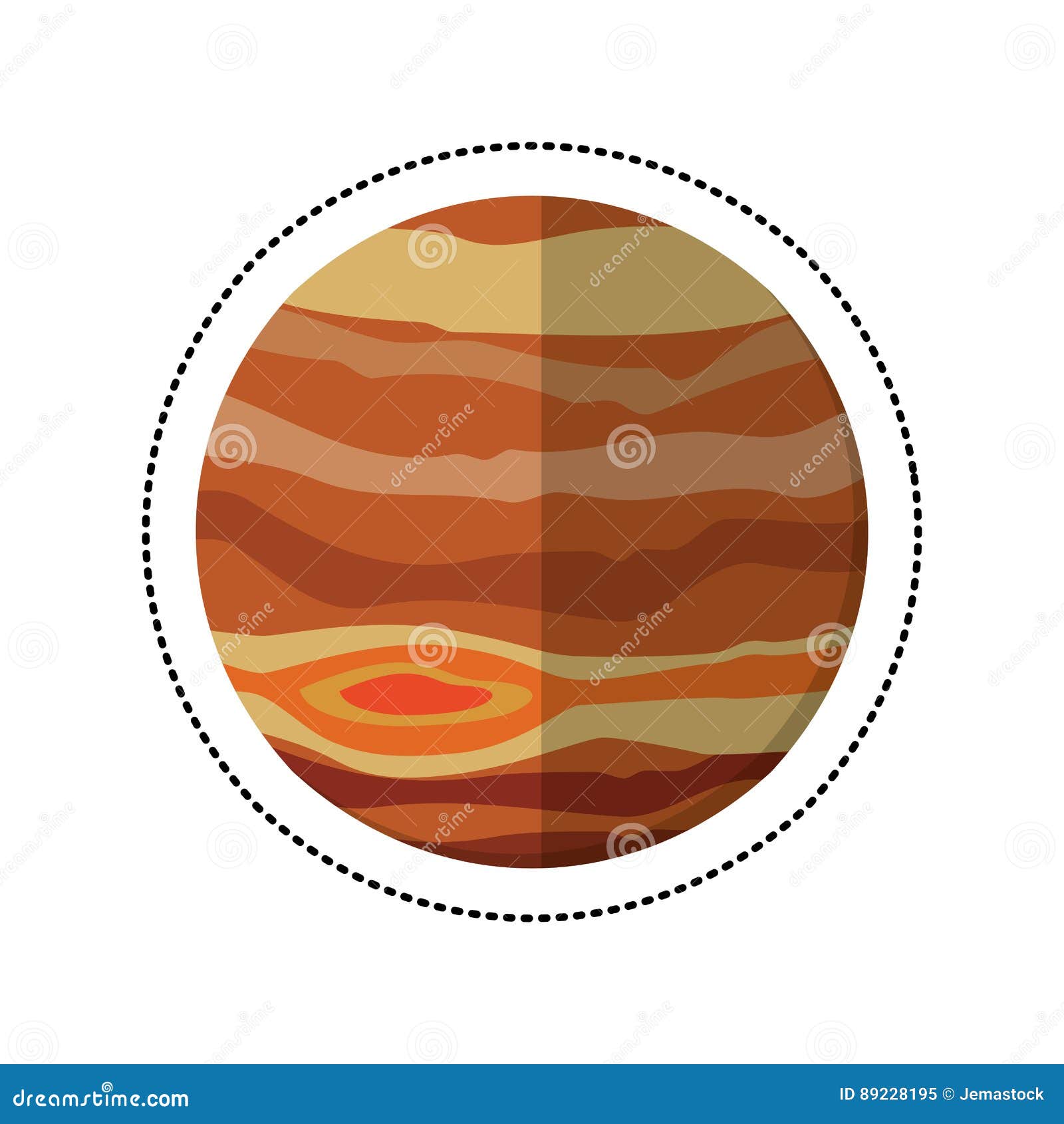 Jupiter Planet Space Shadow Stock Illustration - Illustration of ...