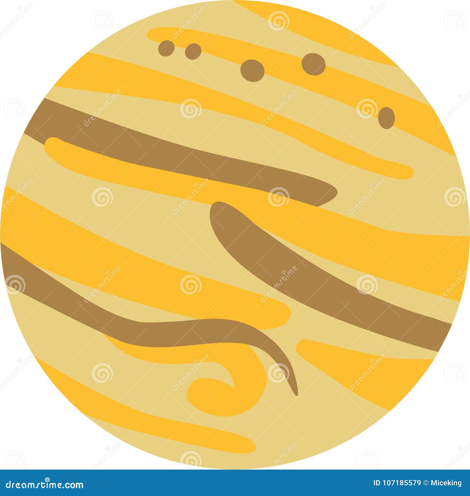 Jupiter Planet Symbol vektor abbildung. Illustration von piktogramm ...