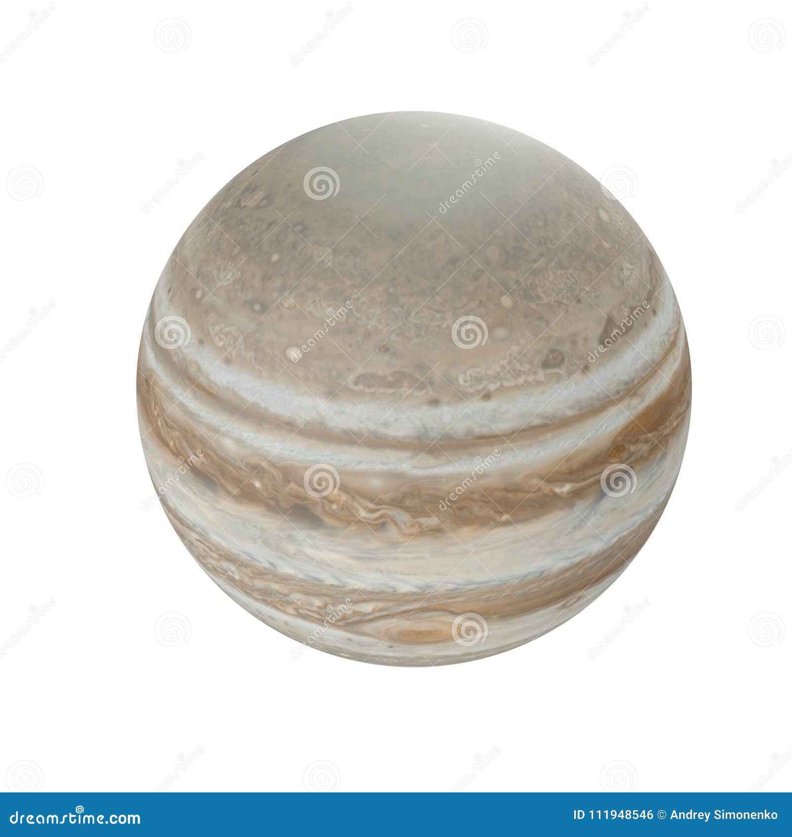 Jupiter Planet White Background