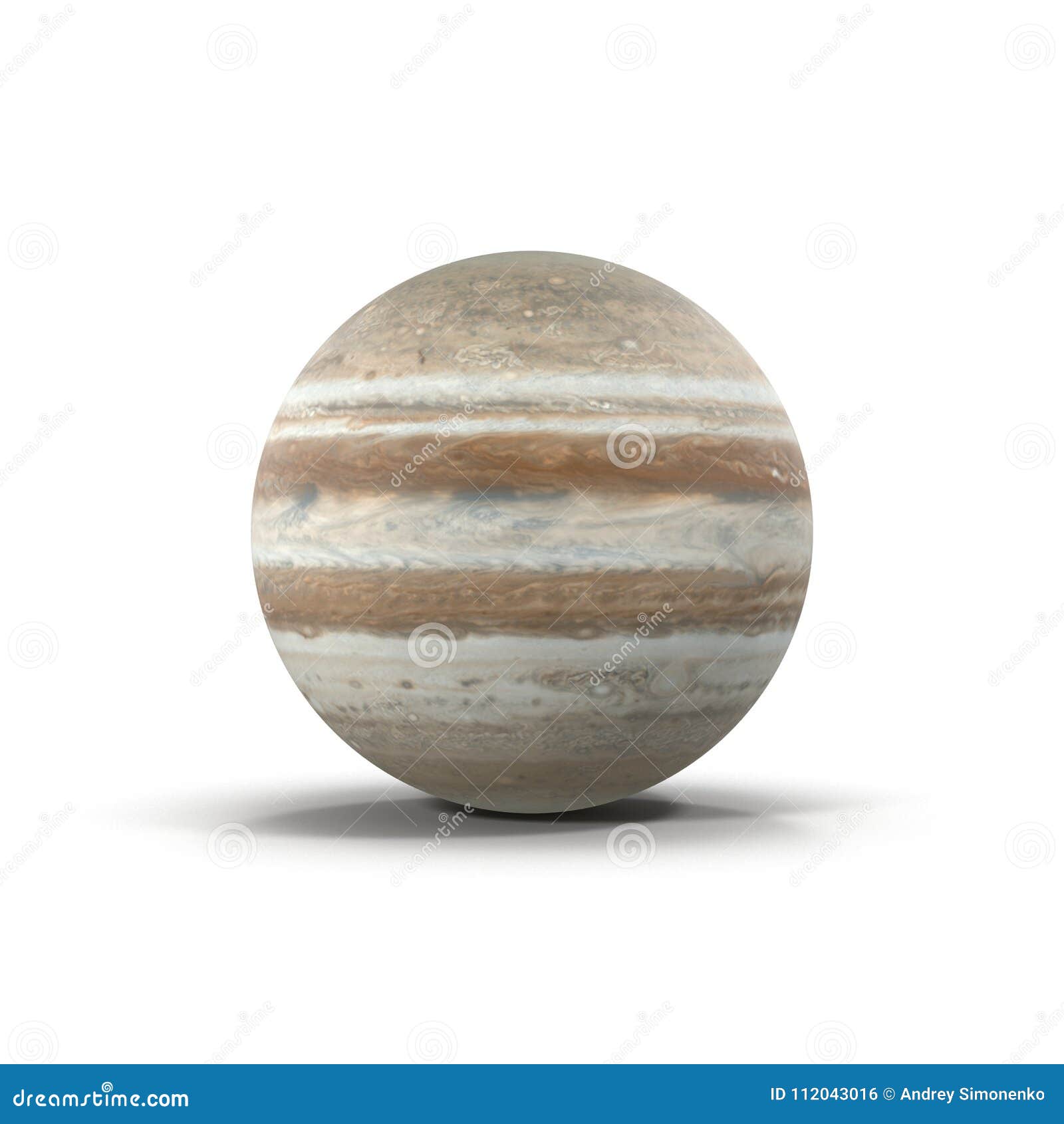 Jupiter Planet on White. 3D Illustration Stock Illustration ...