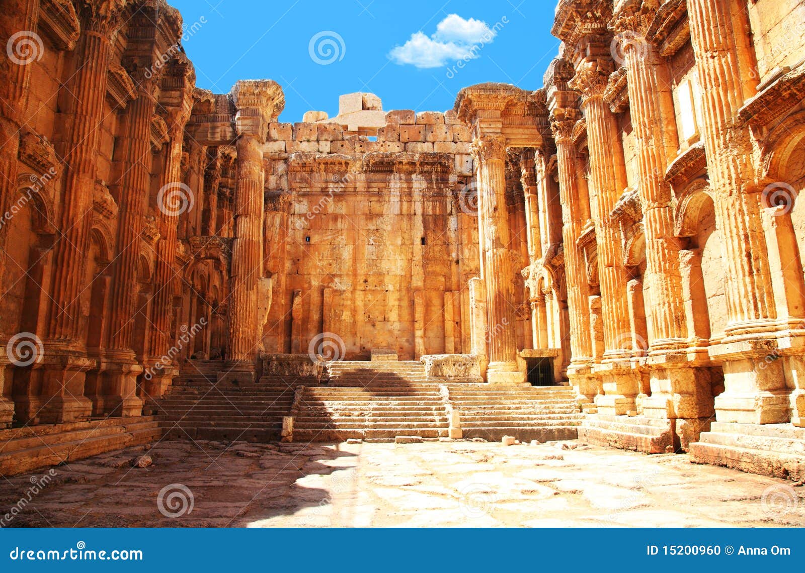 Jupiter's Temple, Baalbek, Lebanon Stock Photo - Image: 15200960