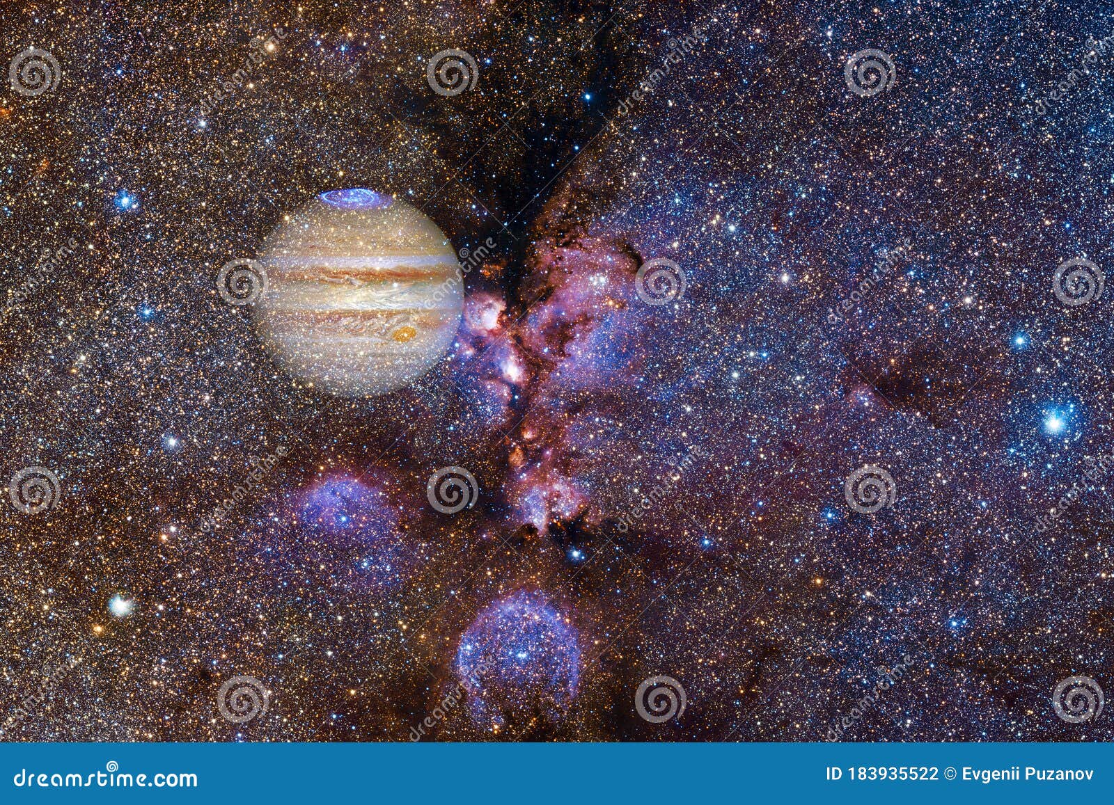 Jupiter. Solar System. Elements of this Image Furnished by NASA Stock ...