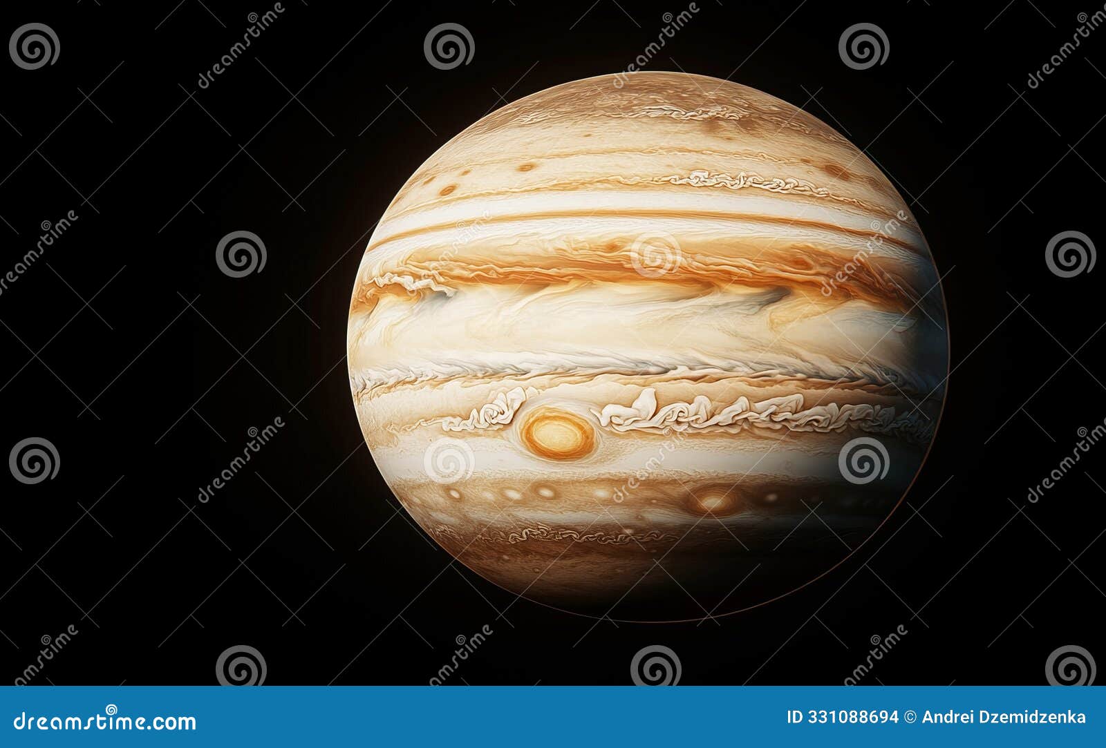 Jupiter - Solar System Planets Set. High Quality Digital Space Art in ...