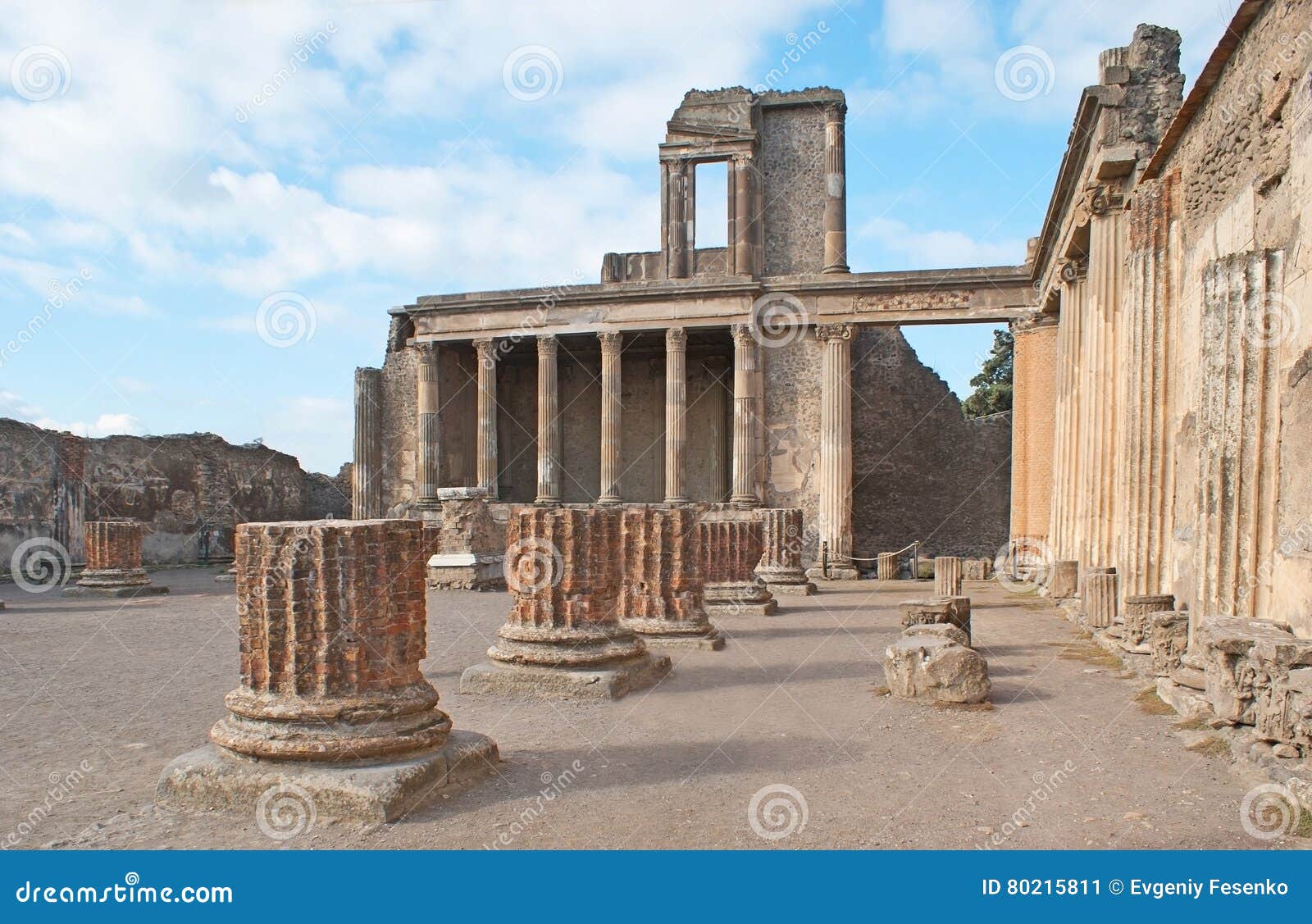 The Jupiter Temple in Pompeii Stock Image - Image of museum, preserve ...