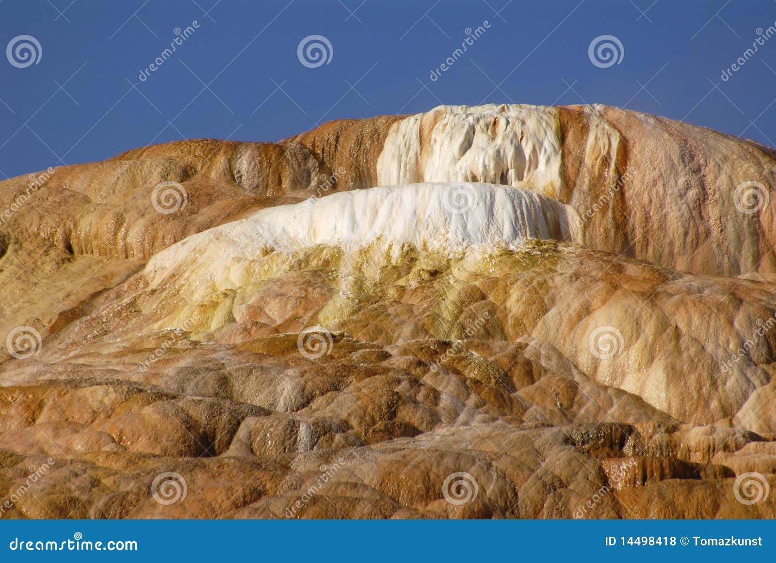 Jupiter Terraces, Yellowstone Stock Photo - Image of travertine ...
