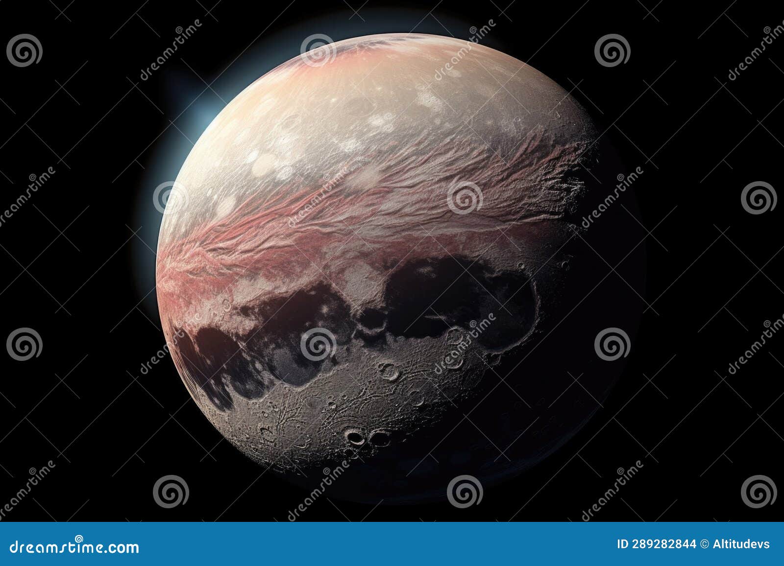 Jupiters Shadow Cast on One of Its Moons Stock Photo - Image of shadow ...
