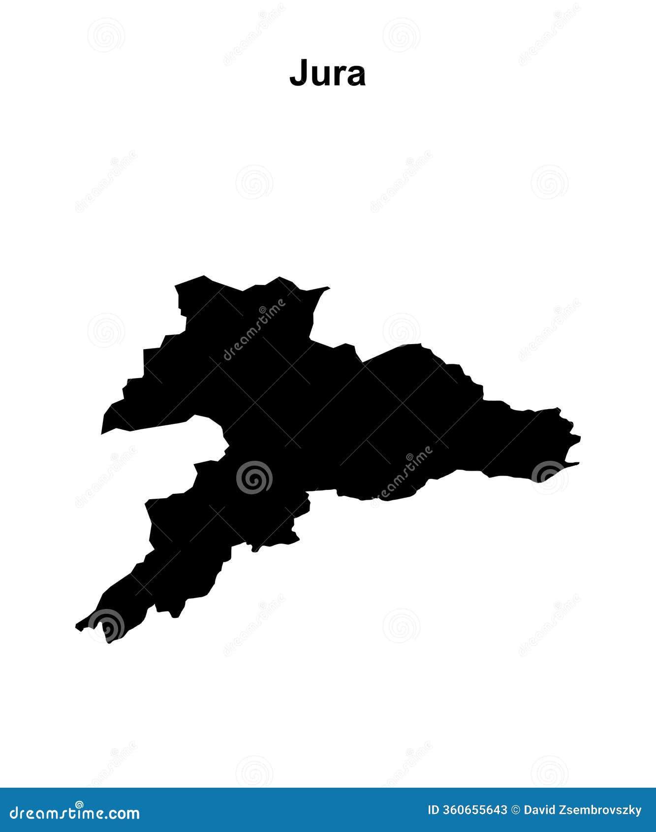 Blank Map Jura On Transparent Background. Canton Of Jura Map With ...