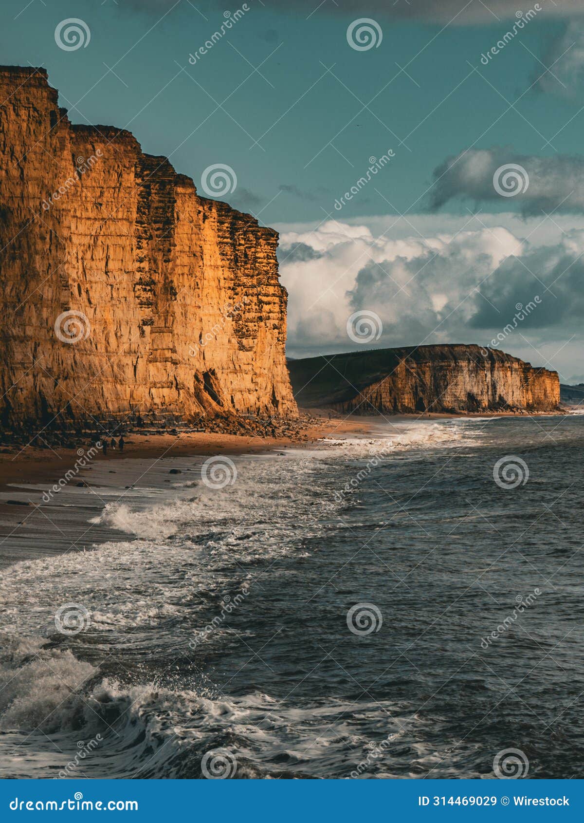 Jurassic coast cliff views stock image. Image of coastline - 314469029