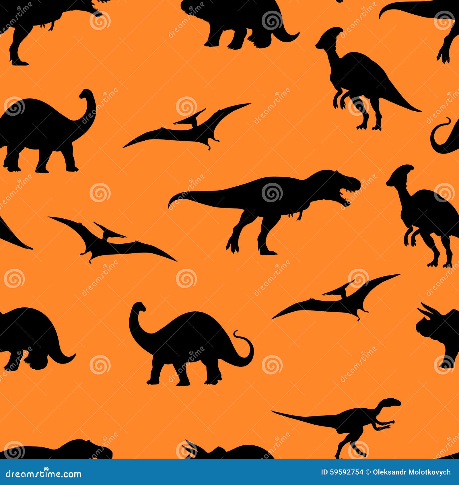 Jurassic World Seamless Pattern Background Stock Vector - Illustration ...