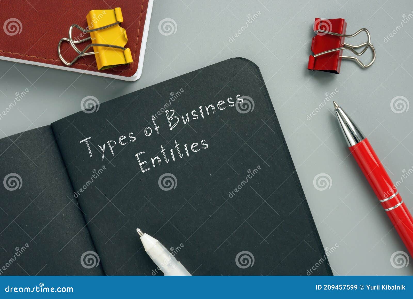 Juridical Concept Meaning Types of Business Entities with Inscription ...