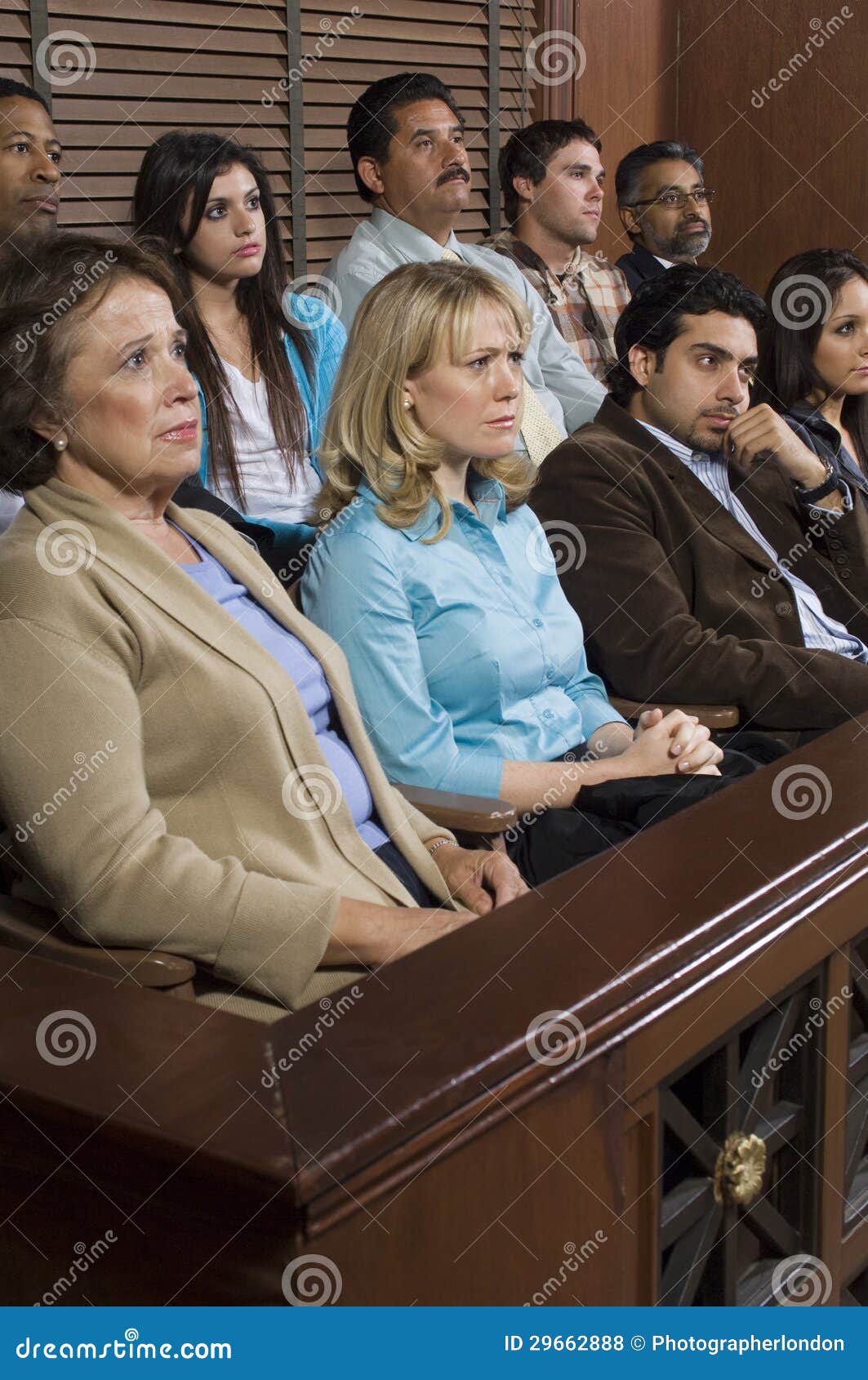 Jurors in Courtroom stock photo. Image of caucasian, indoors - 29662888