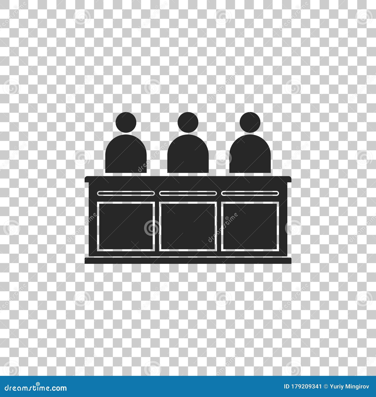 Jurors Icon Isolated on Transparent Background Stock Vector ...