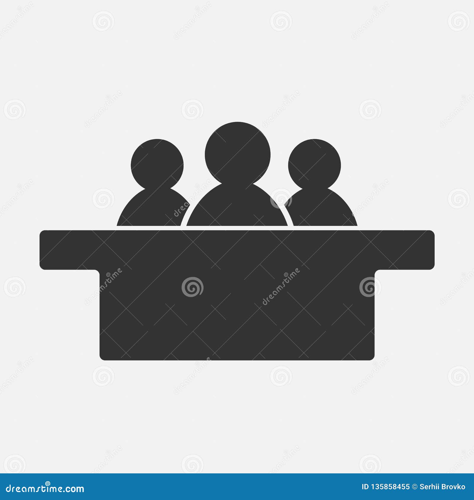 Jurors Icon Isolated on White Background. Vector Illustration Stock ...