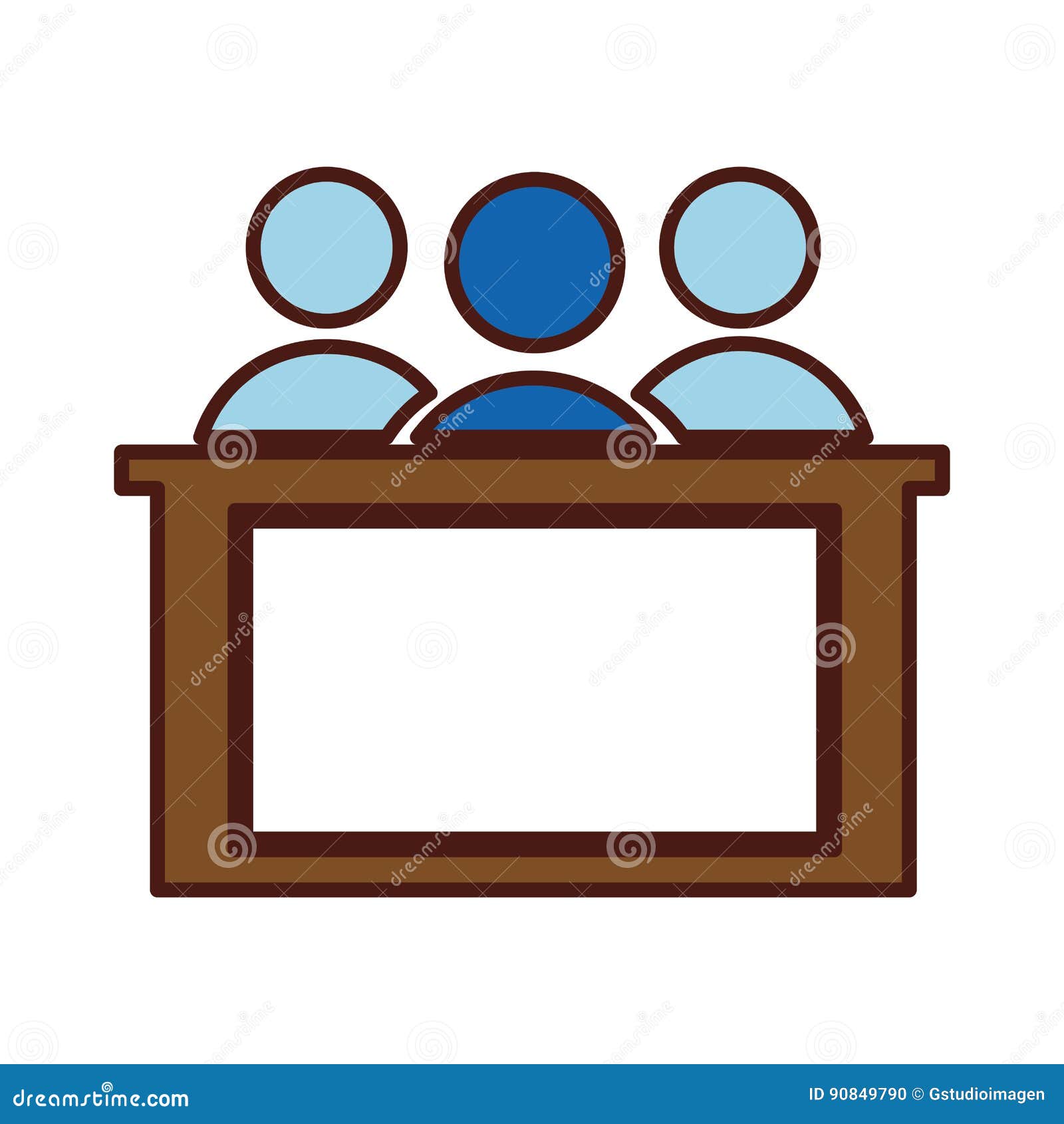 Jury Silhouette Isolated Icon Stock Vector - Illustration of isolated ...
