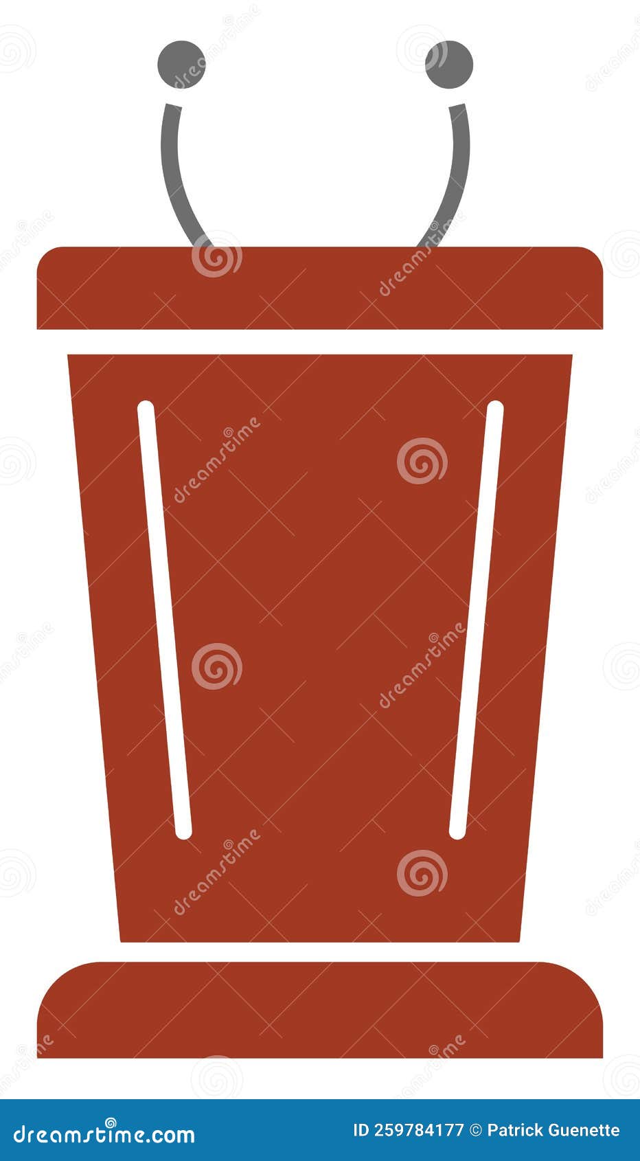 Jury stand, icon stock vector. Illustration of criminal - 259784177