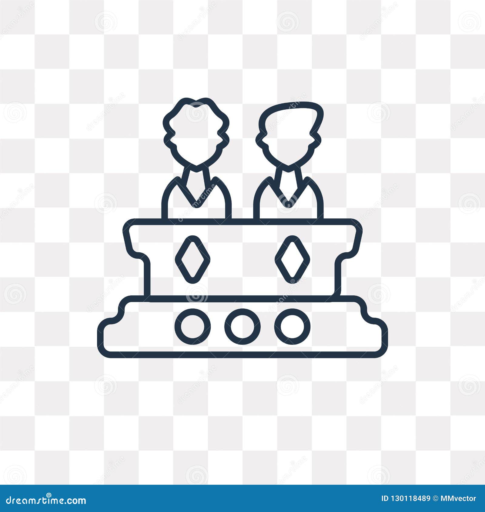 Jury Linear Icon. Modern Outline Jury Logo Concept On White Back Vector ...