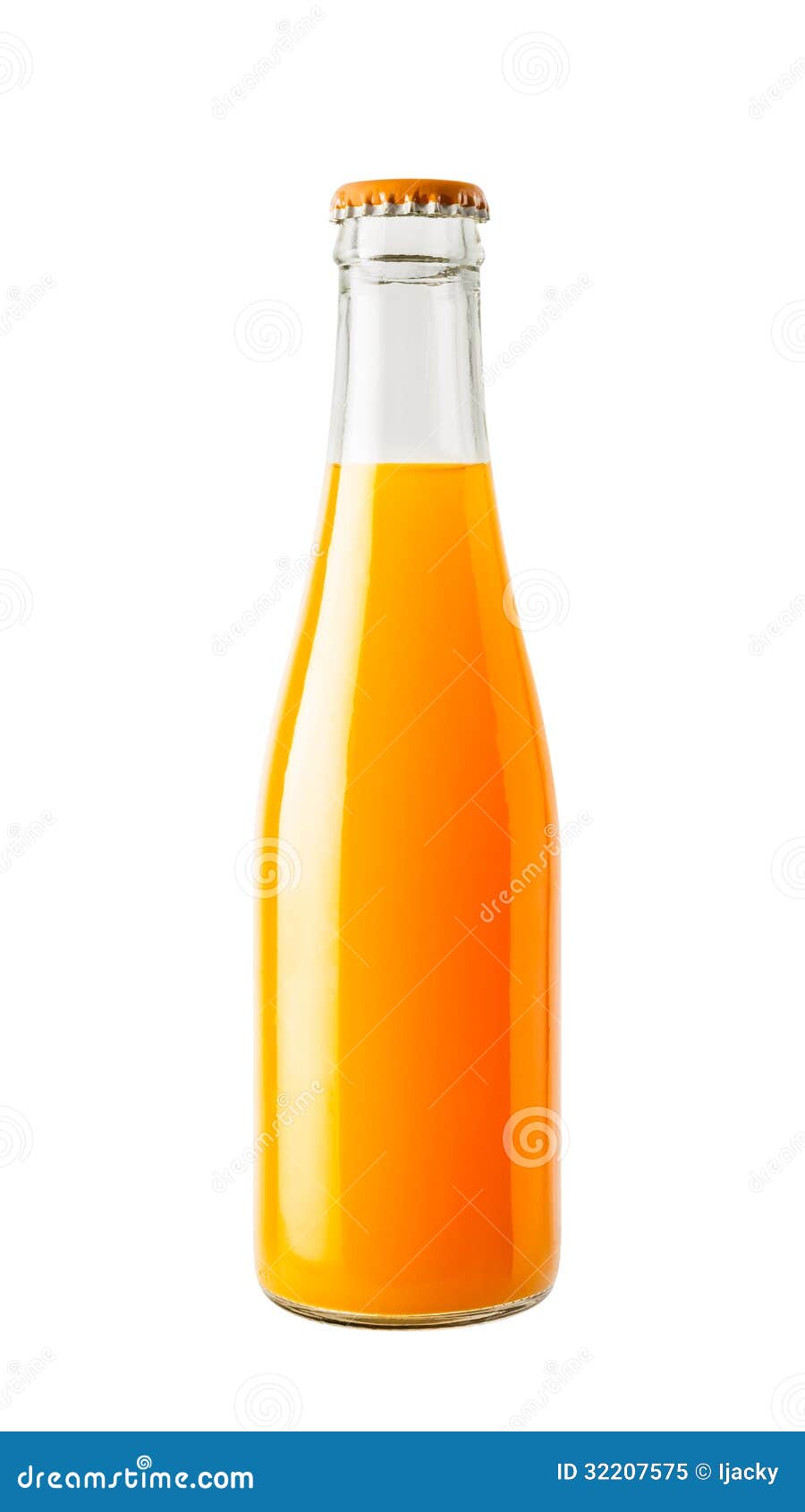 Jus D'orange Dans La Bouteille En Verre Image stock - Image du ...
