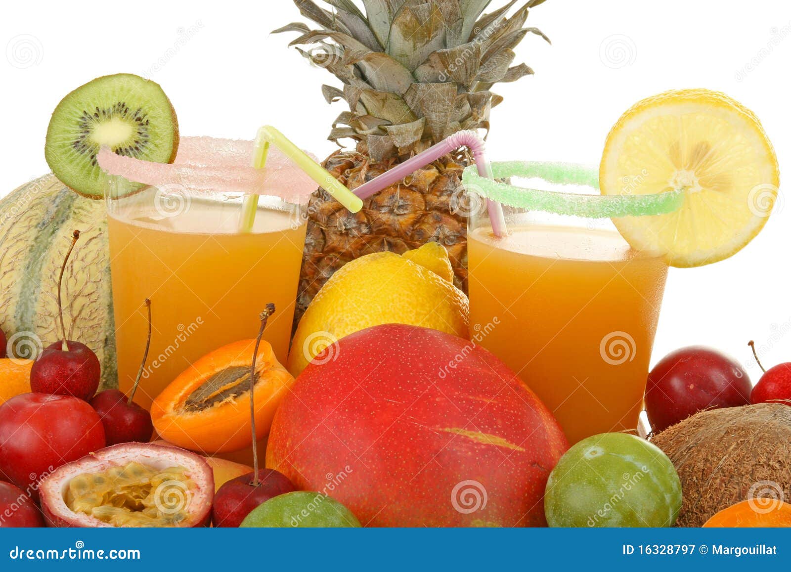 Jus de fruit image stock. Image du fruit, cocktail, exotique - 16328797