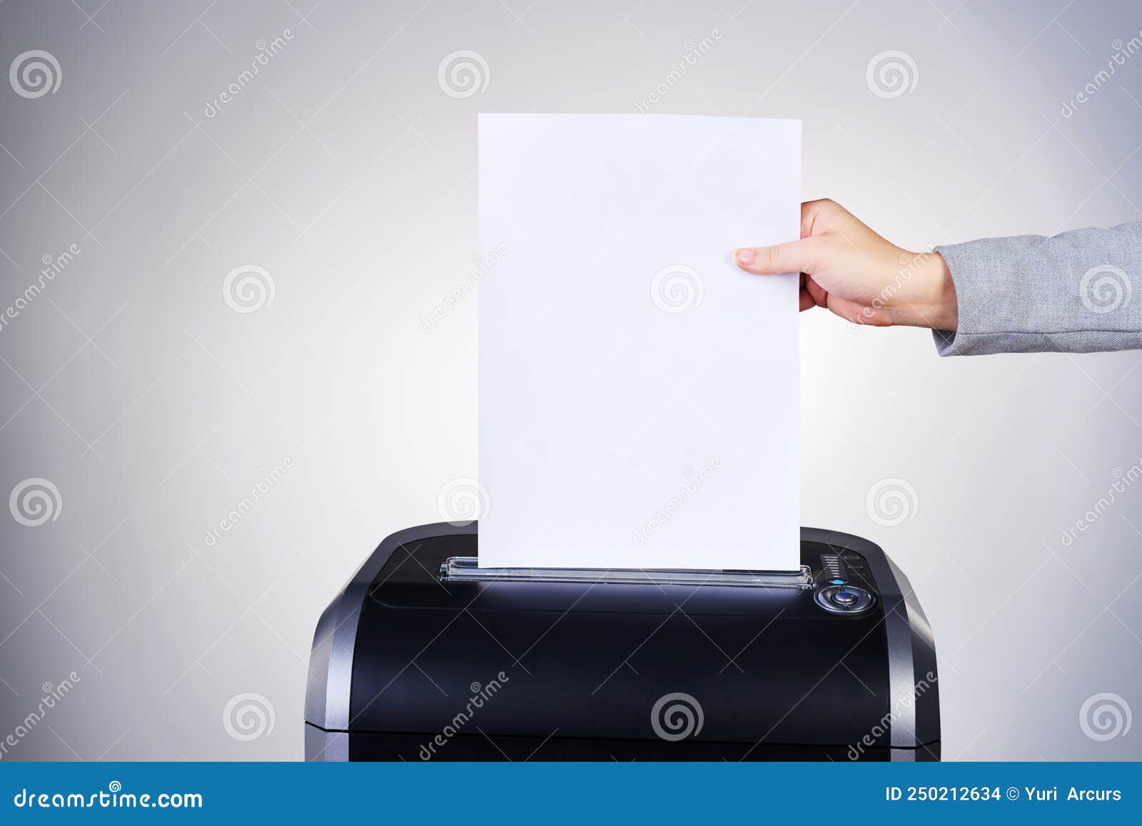 Just Another Addition To the Paper Trail. Studio Shot of Paper Being ...