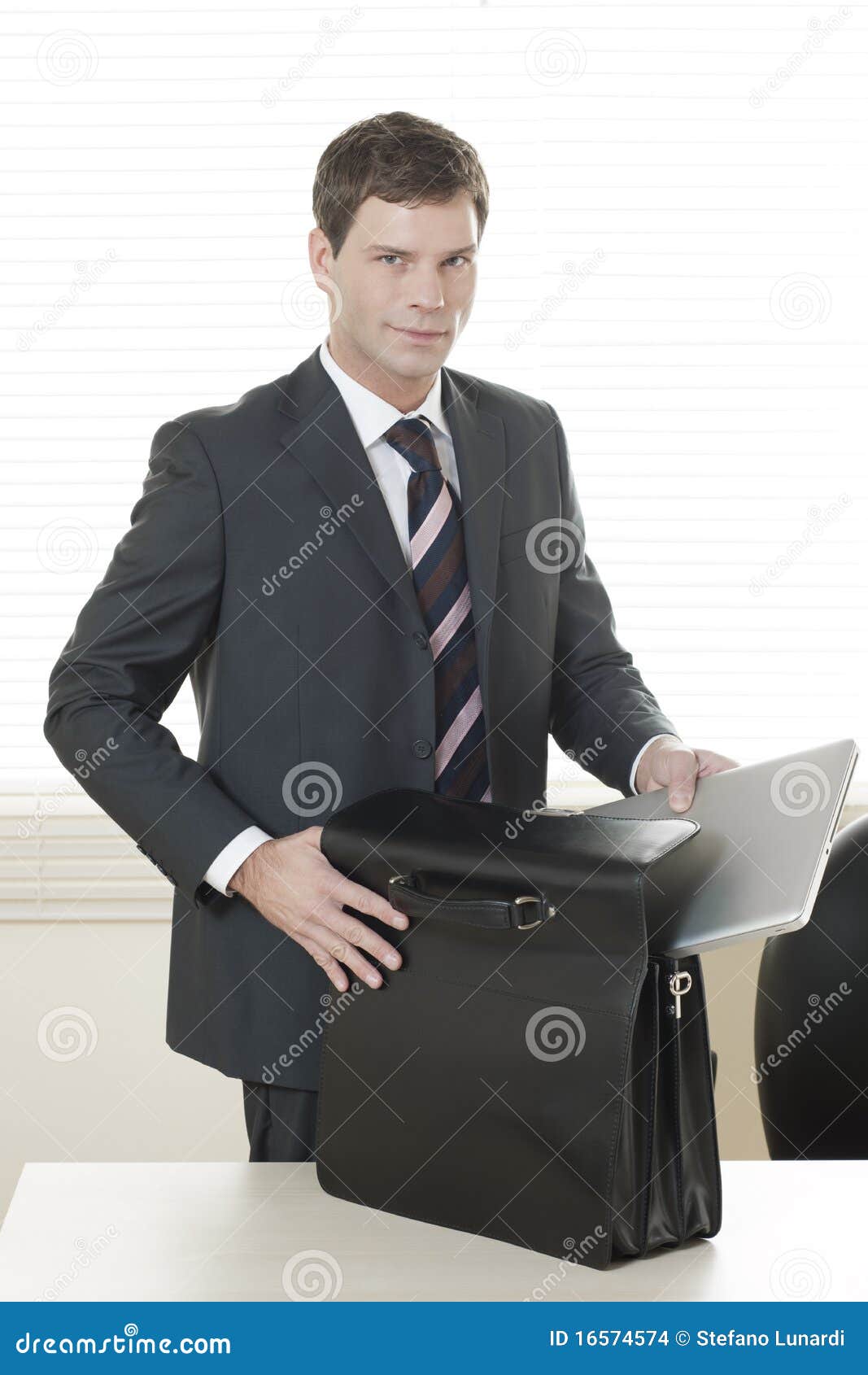 Just Arrived in the Office/Ready To Go Home Stock Photo - Image of ...