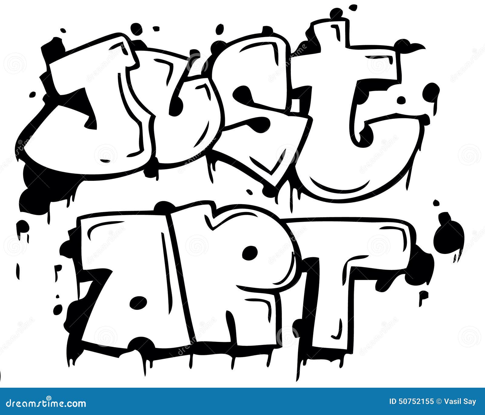Just art stock illustration. Illustration of graffiti - 50752155