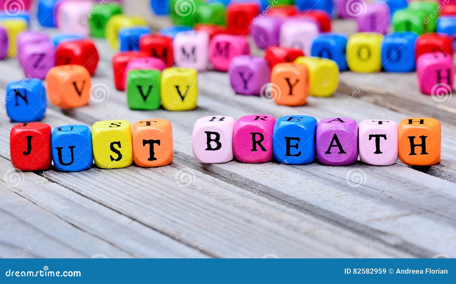 Just breath words on table stock image. Image of positive - 82582959