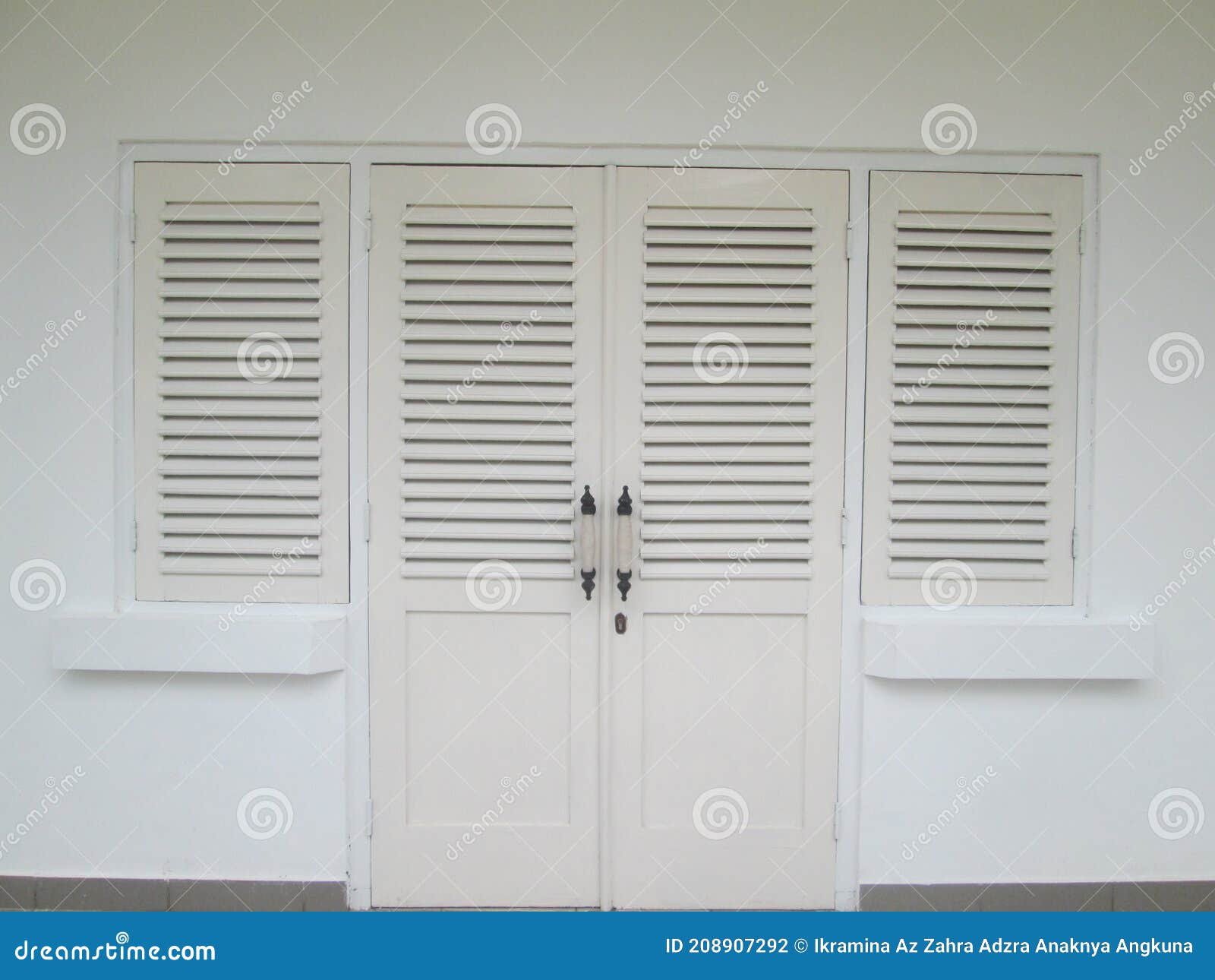 Just a Classic White Door stock photo. Image of house - 208907292