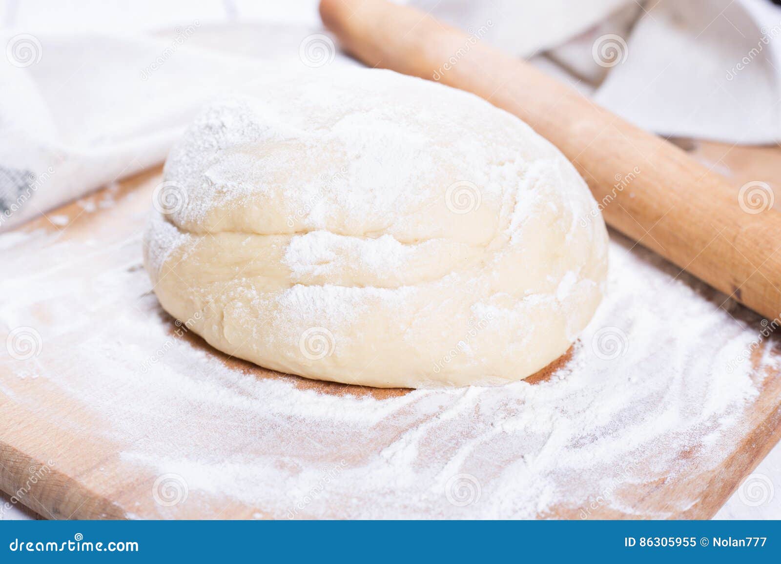 Just cooked dough stock image. Image of flour, prepared - 86305955