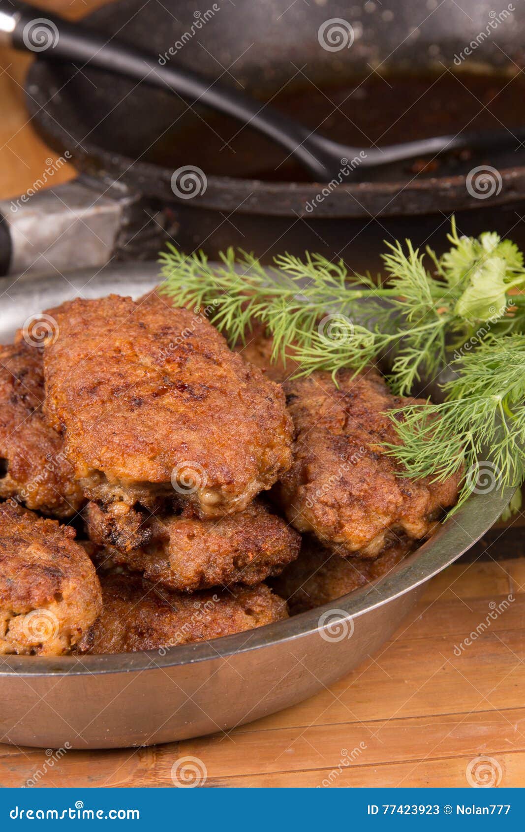 Just cooked meatballs stock image. Image of meat, making - 77423923