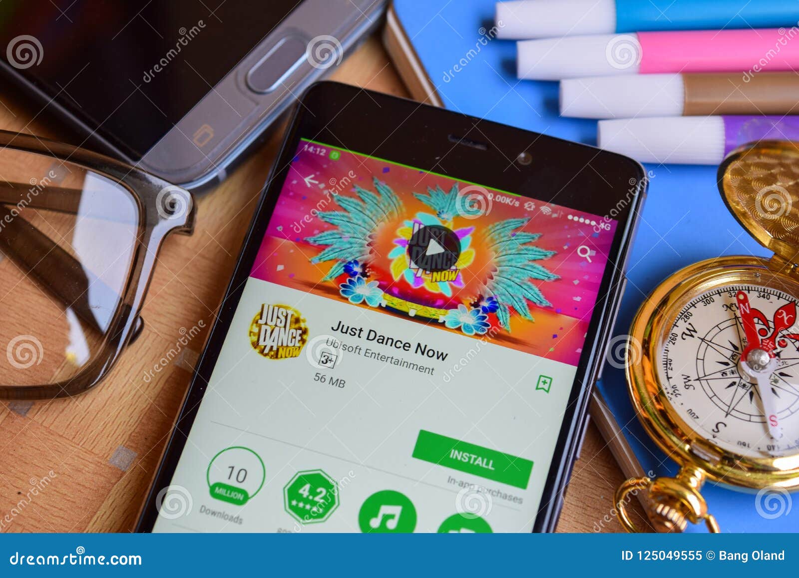 Just Dance Now Dev App on Smartphone Screen Editorial Image - Image of ...