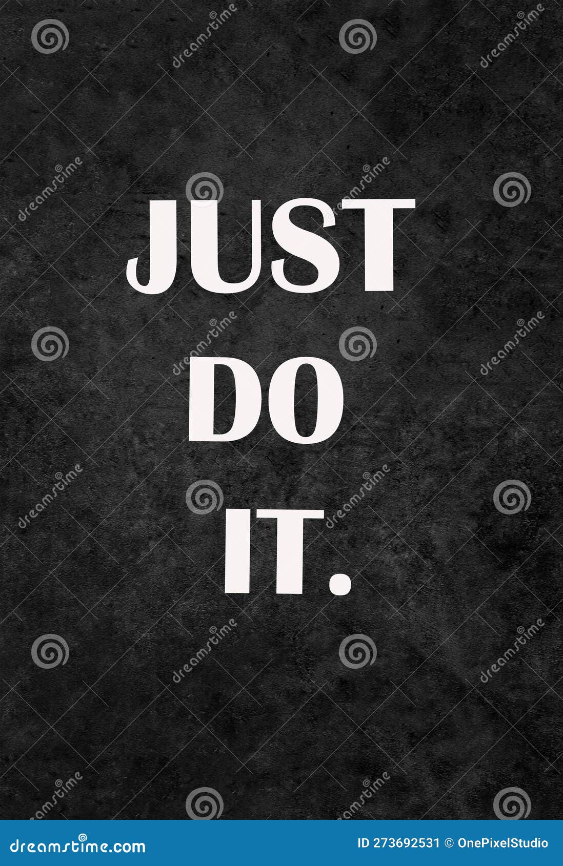 JUST DO it. Typography Slogan Motivational Poster Stock Illustration ...
