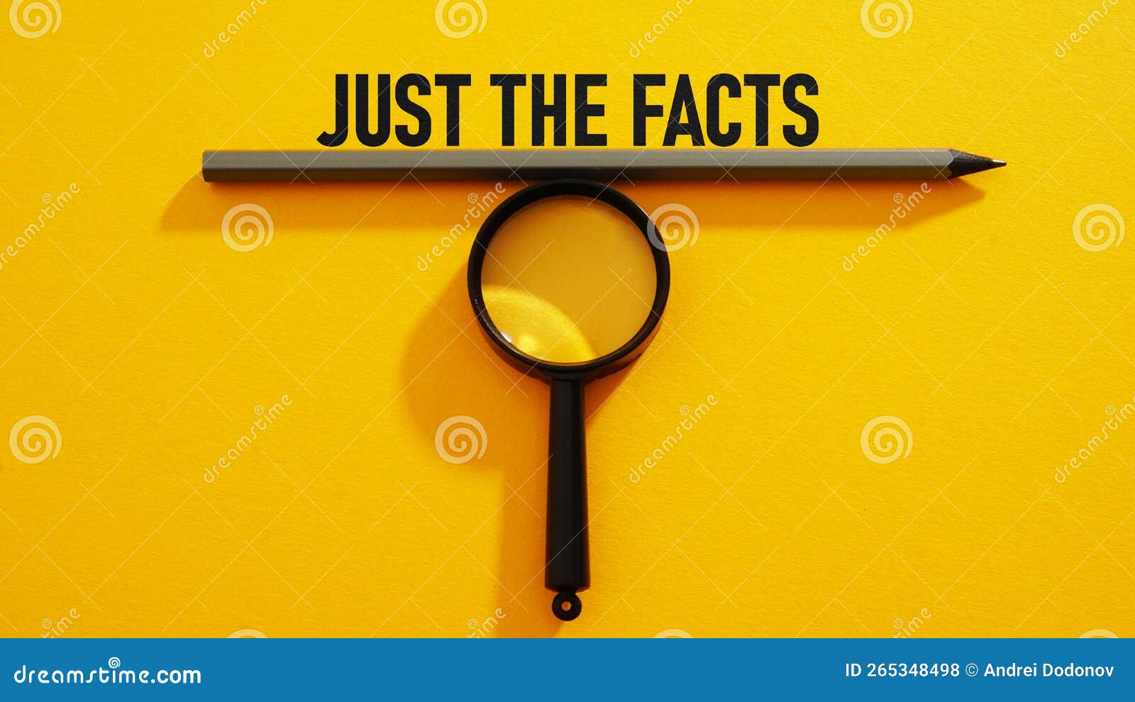 Just the Facts is Shown Using a Text Stock Photo - Image of facts, word ...