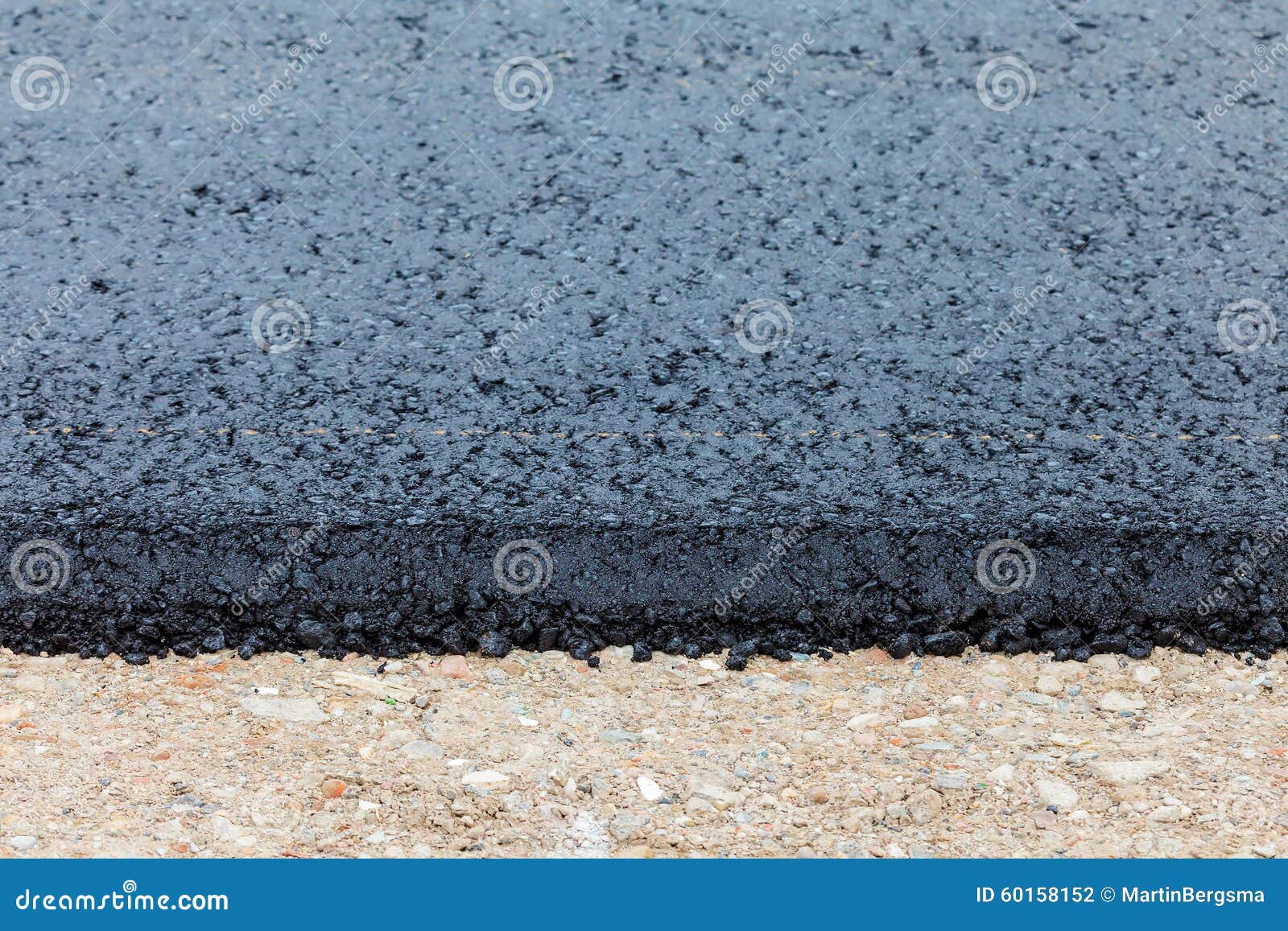 Just Finished Layer of New Tarmac during Road Construction Stock Photo ...