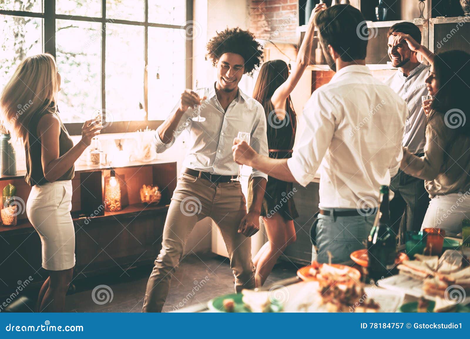 Just keep dancing! stock image. Image of expressing, celebrating - 78184757