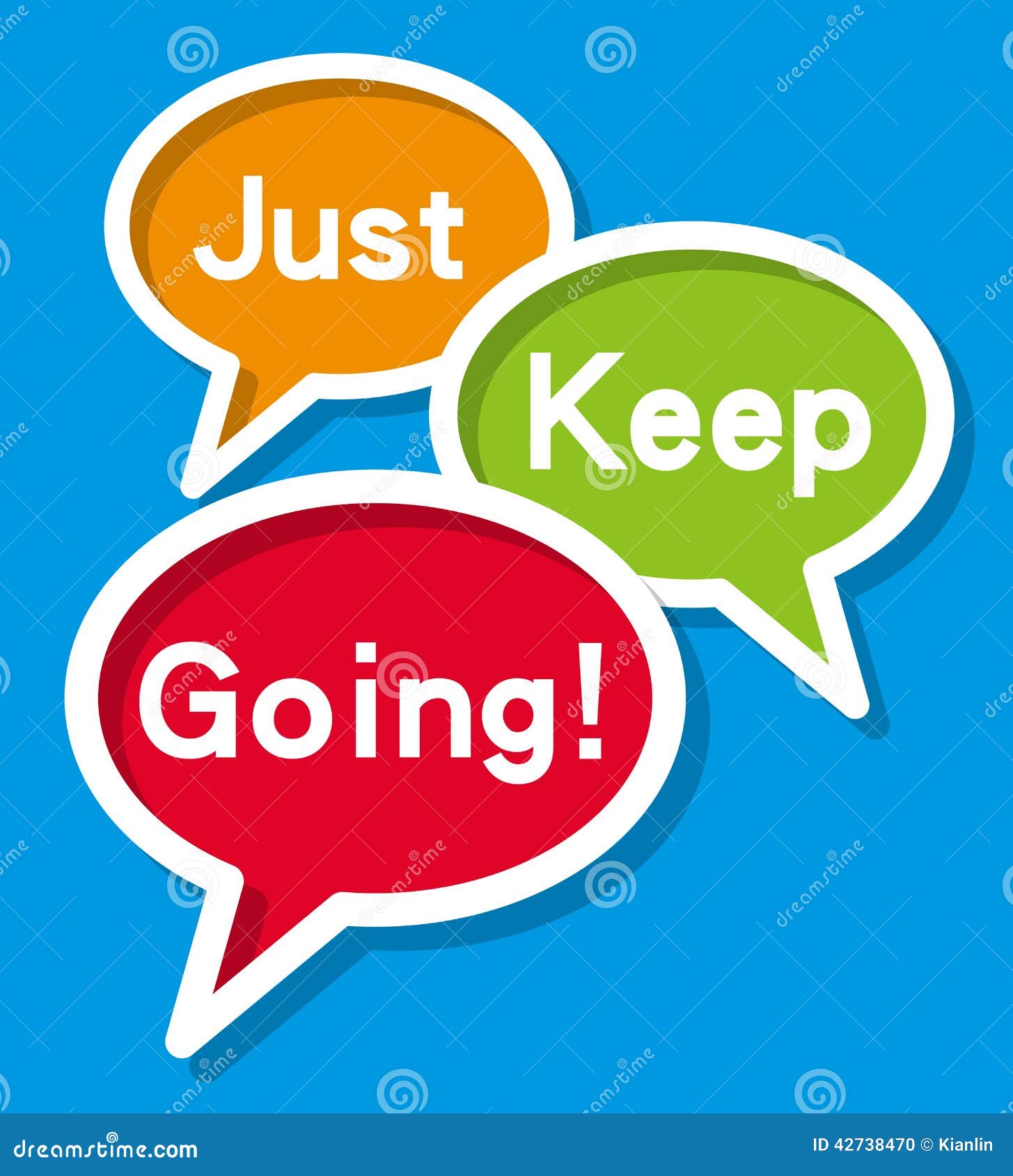 Just Keep Going stock illustration. Illustration of business - 42738470