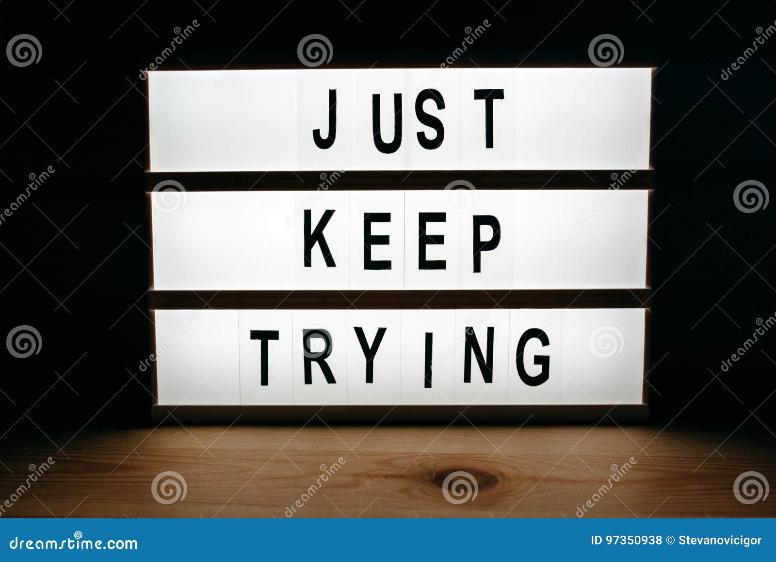 Just keep trying stock photo. Image of mental, lifestyle - 97350938