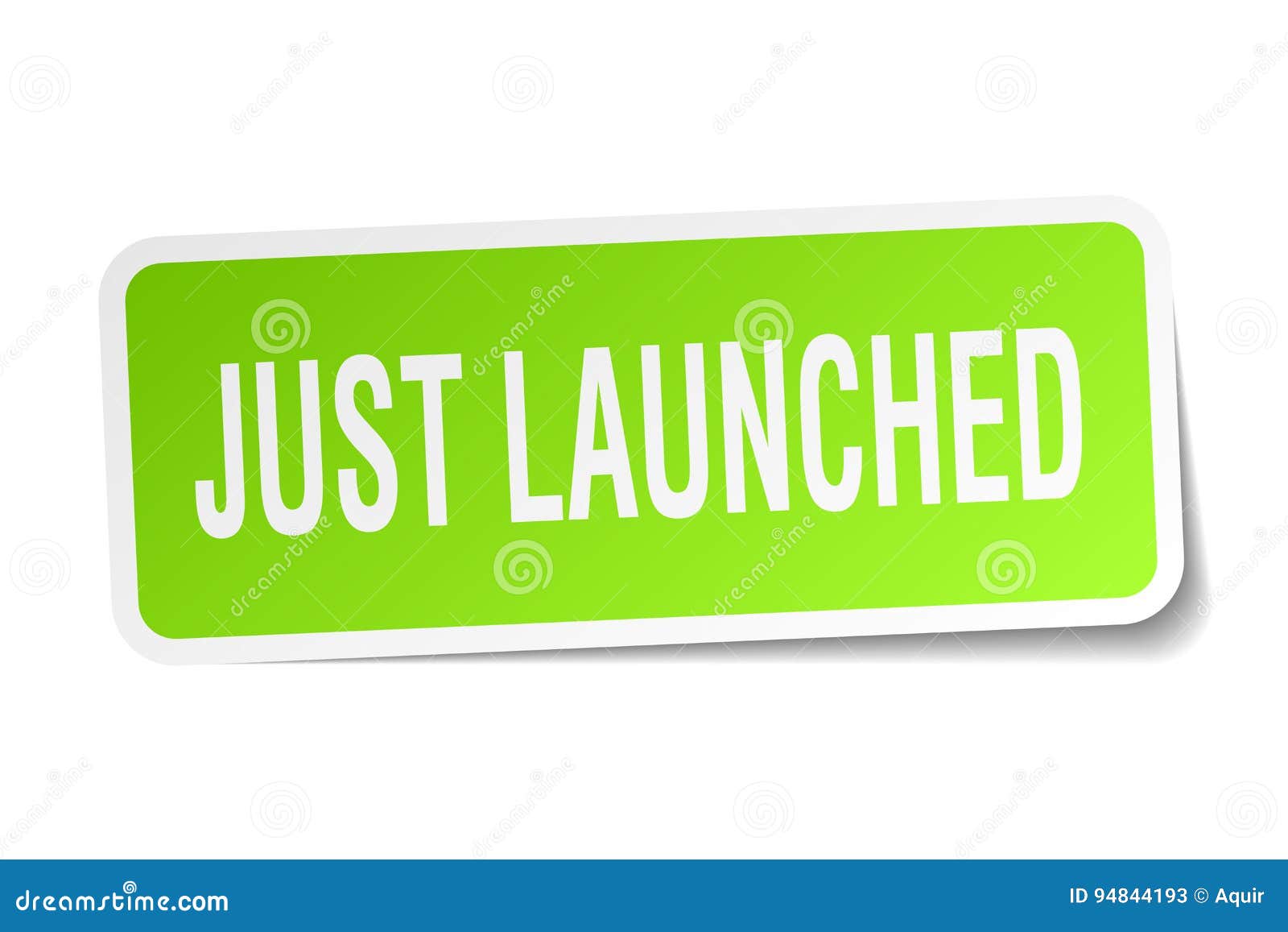 Just Launched Label Vector Illustration | CartoonDealer.com #194923450