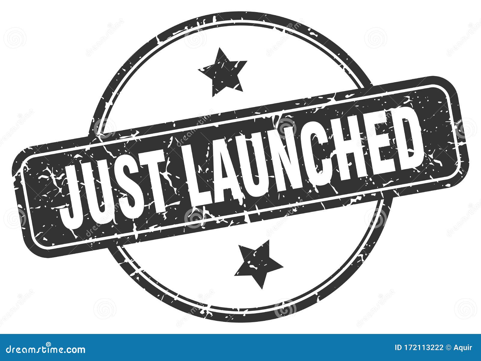 Just Launched Stamp. Just Launched Round Grunge Sign Stock Vector ...