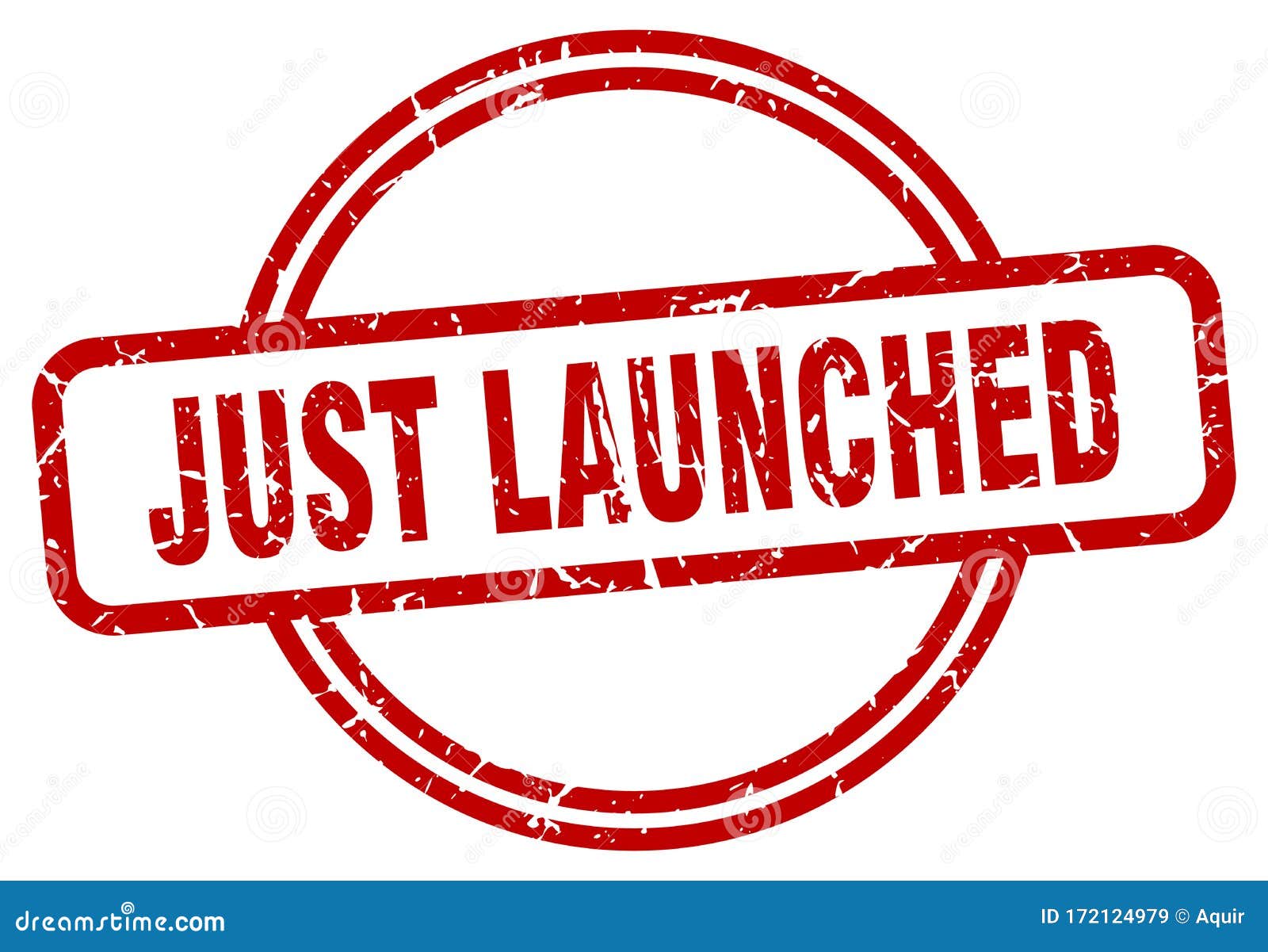 Just Launched Stamp. Just Launched Round Grunge Sign Stock Vector ...