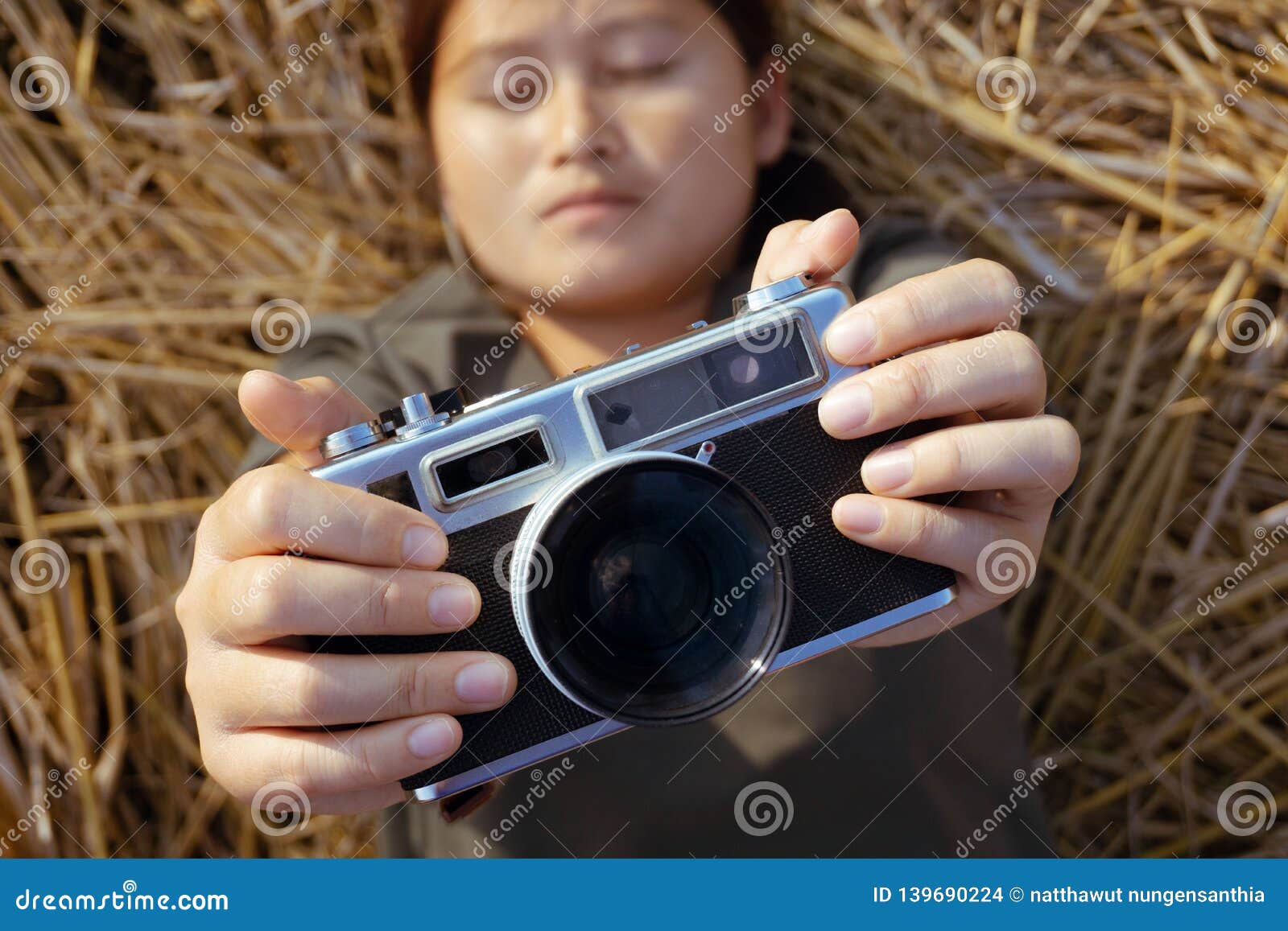 Just Learned To Use a Camera, Old Film Camera Stock Photo - Image of ...