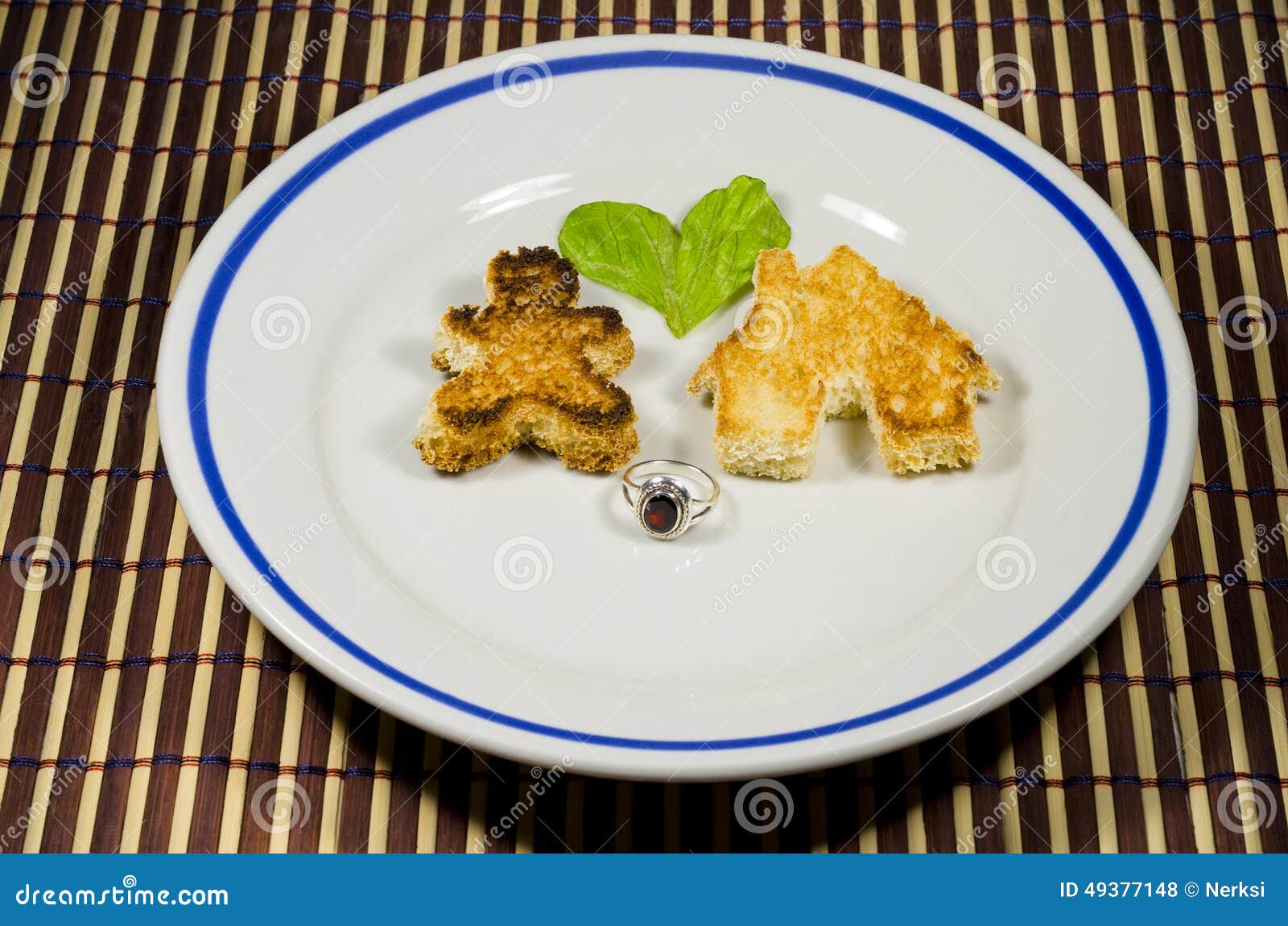 Just a Little Break of Romance Stock Photo - Image of breakfast ...