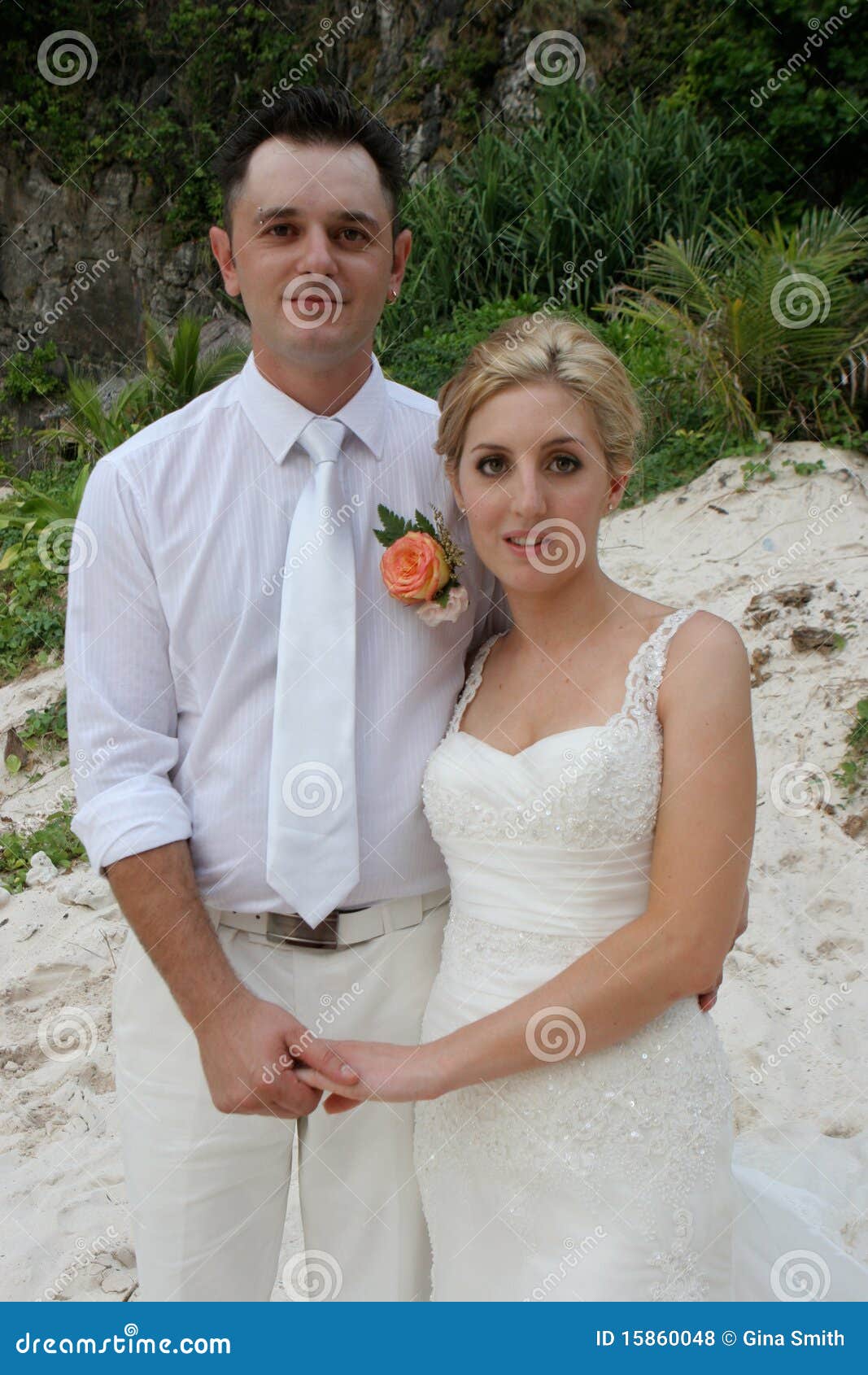 Just married. stock photo. Image of fashionable, blond - 15860048