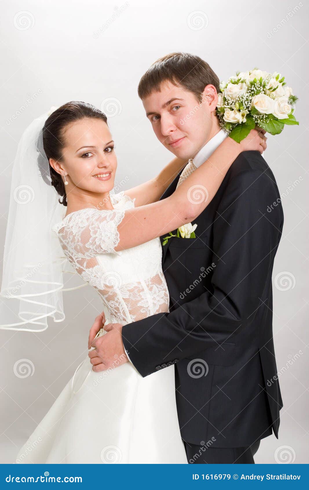 Just married. stock image. Image of couple, male, romantic - 1616979