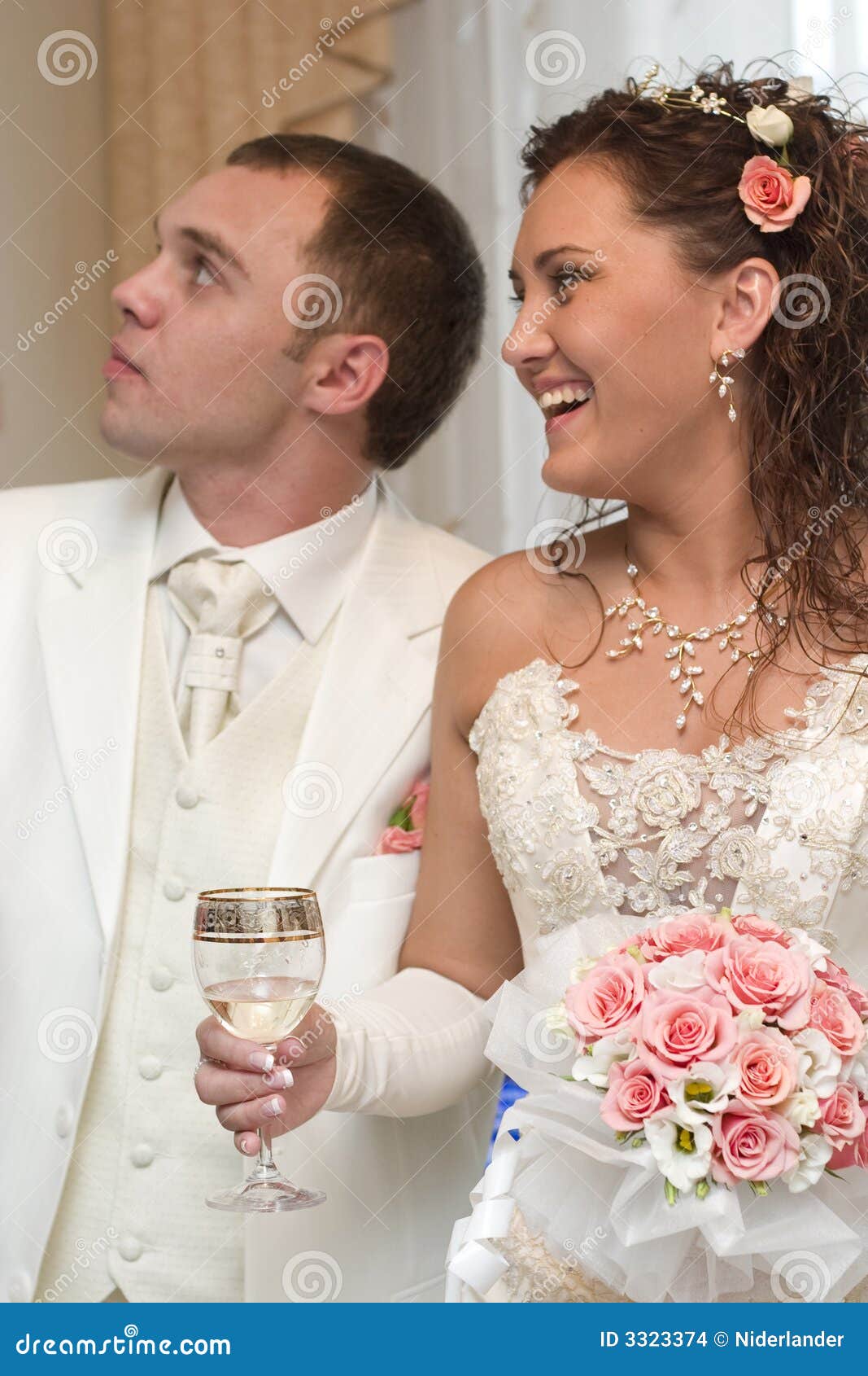 Just married stock photo. Image of adult, husband, cheerful - 3323374