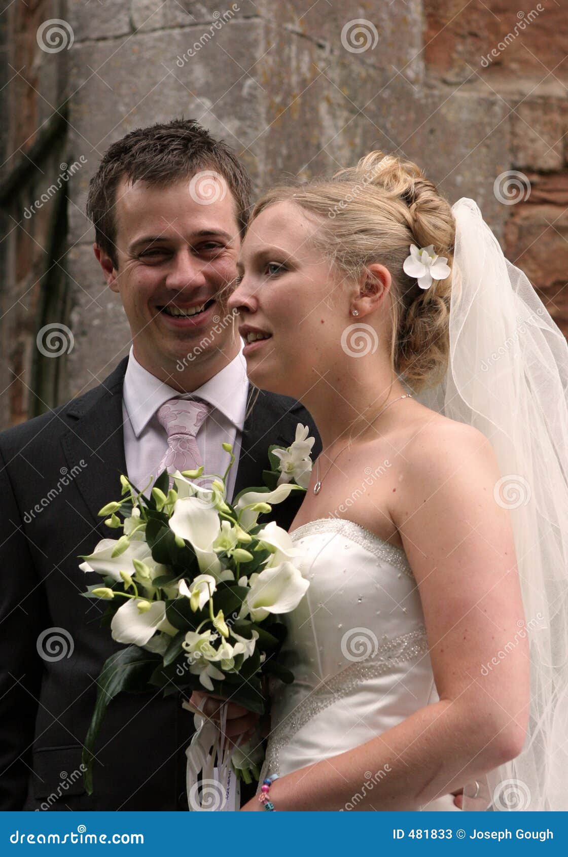 Just Married stock image. Image of bride, handsome, marriage - 481833
