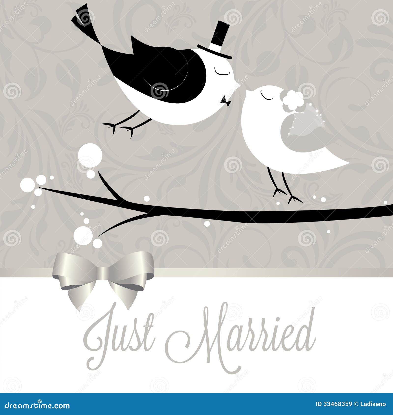 Just married stock vector. Illustration of lover, smile - 33468359