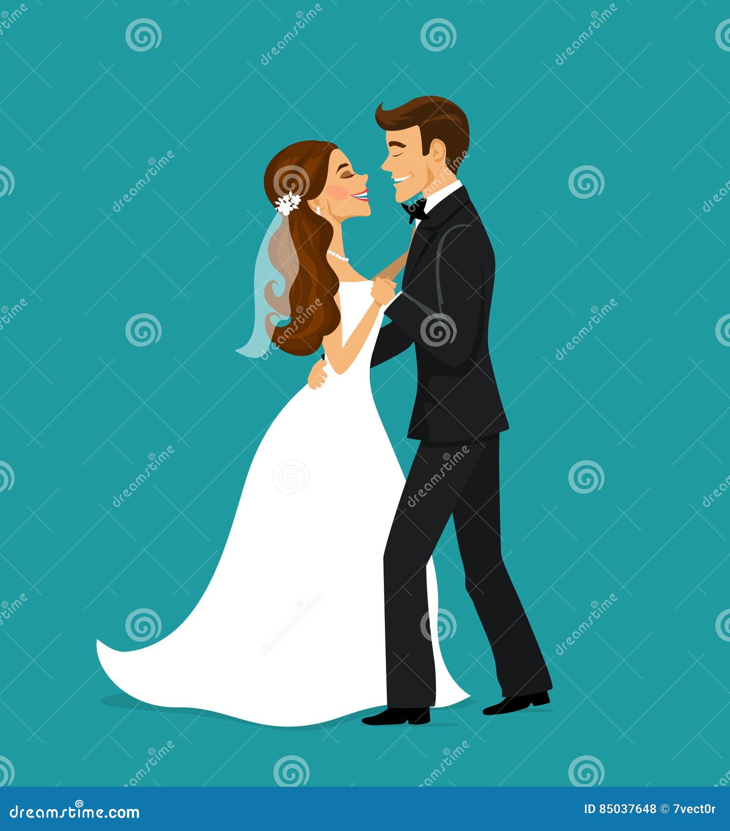 First Wedding Dance Hand Drawn Sketch Icon. Vector Illustration ... First Wedding Dance Hand Drawn Sketch Icon. Vector Illustration ...