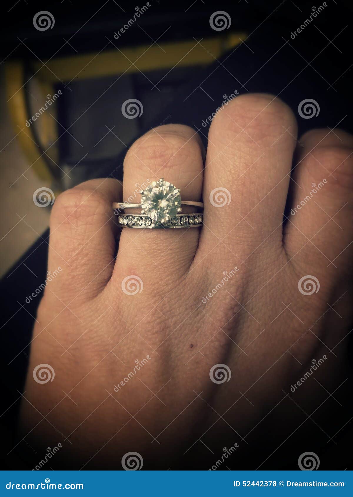 Just Married stock photo. Image of husband, forever, diamonds - 52442378