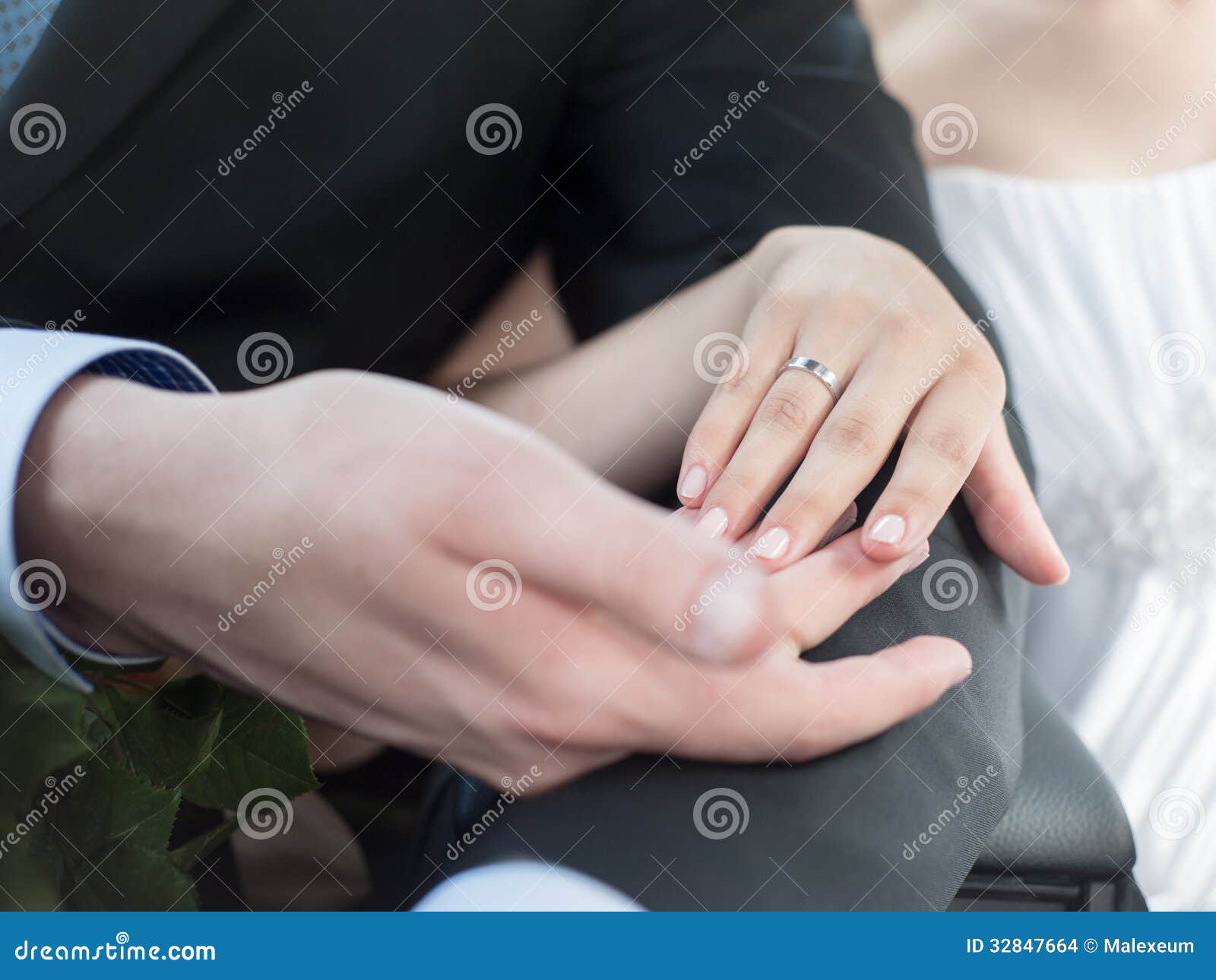 Just Married - Hands stock photo. Image of hand, love - 32847664