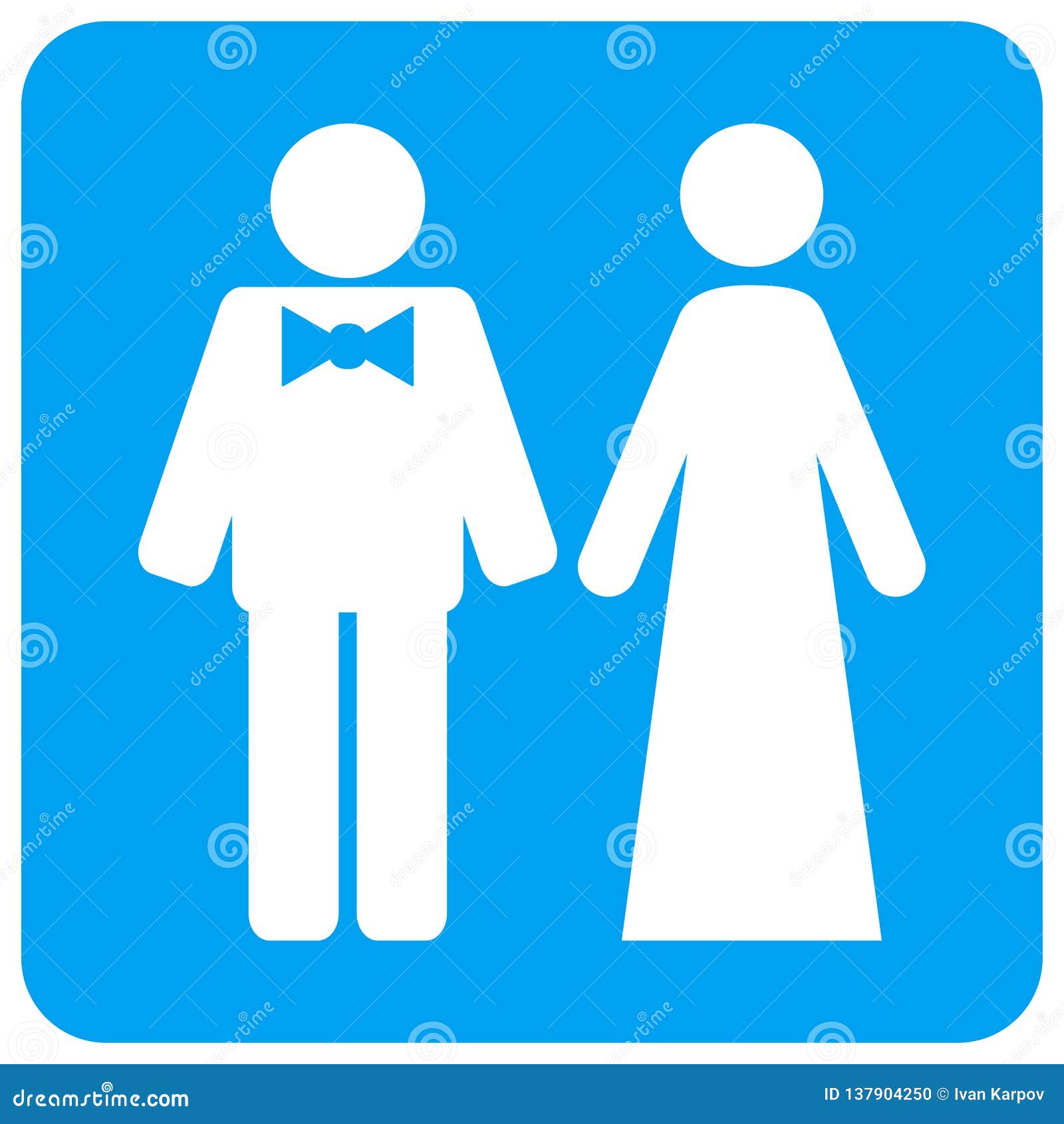 Just Married Persons Rounded Square Raster Icon Stock Illustration - Illustration of icon, flat ...